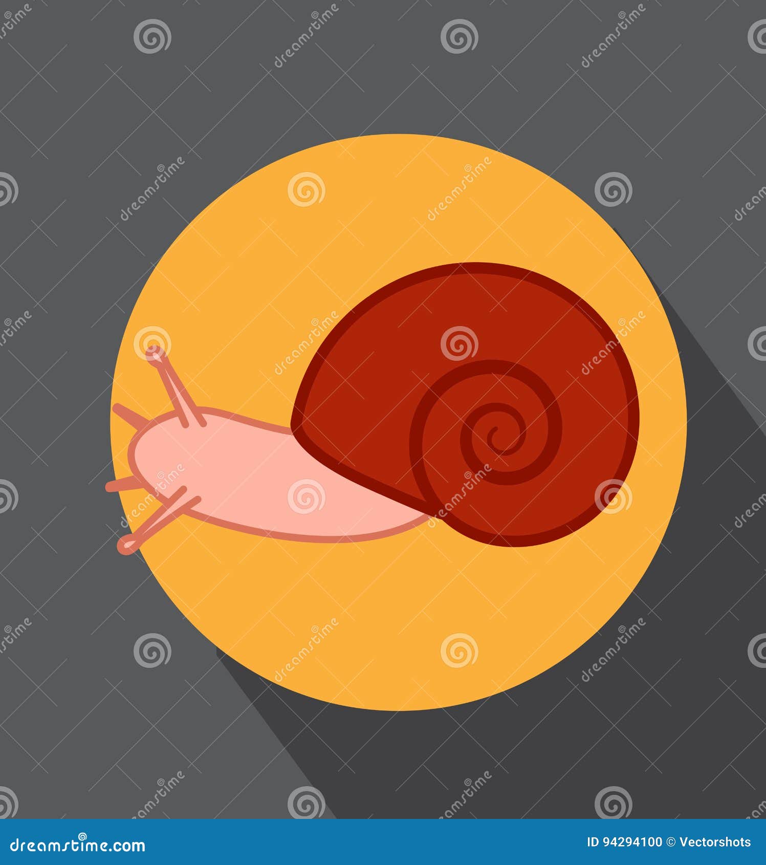 Snail Comic Vector stock vector. Illustration of nature - 94294100