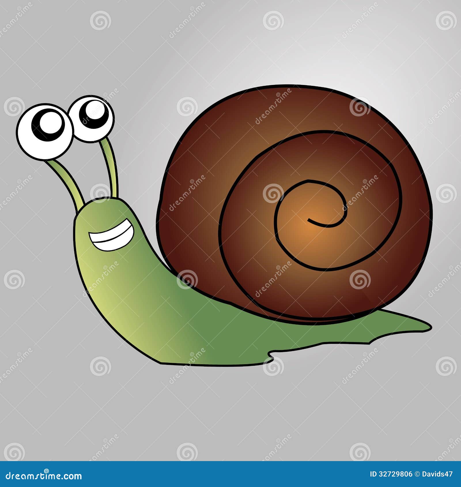 Snail stock vector. Illustration of snail, character - 32729806