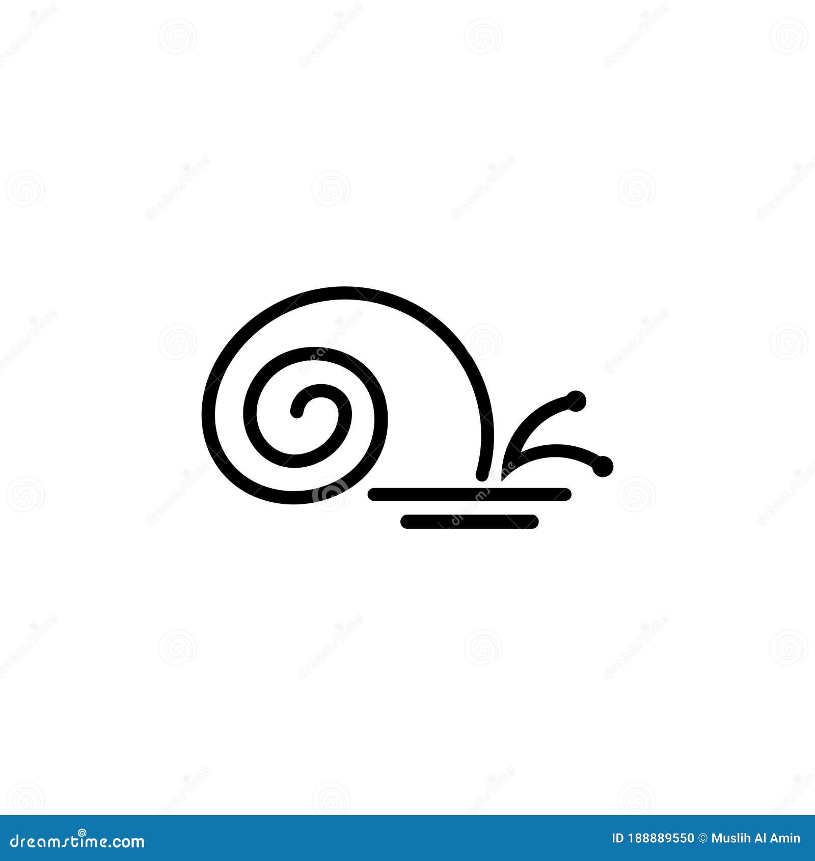 Snail graphic design stock vector. Illustration of snail - 188889550