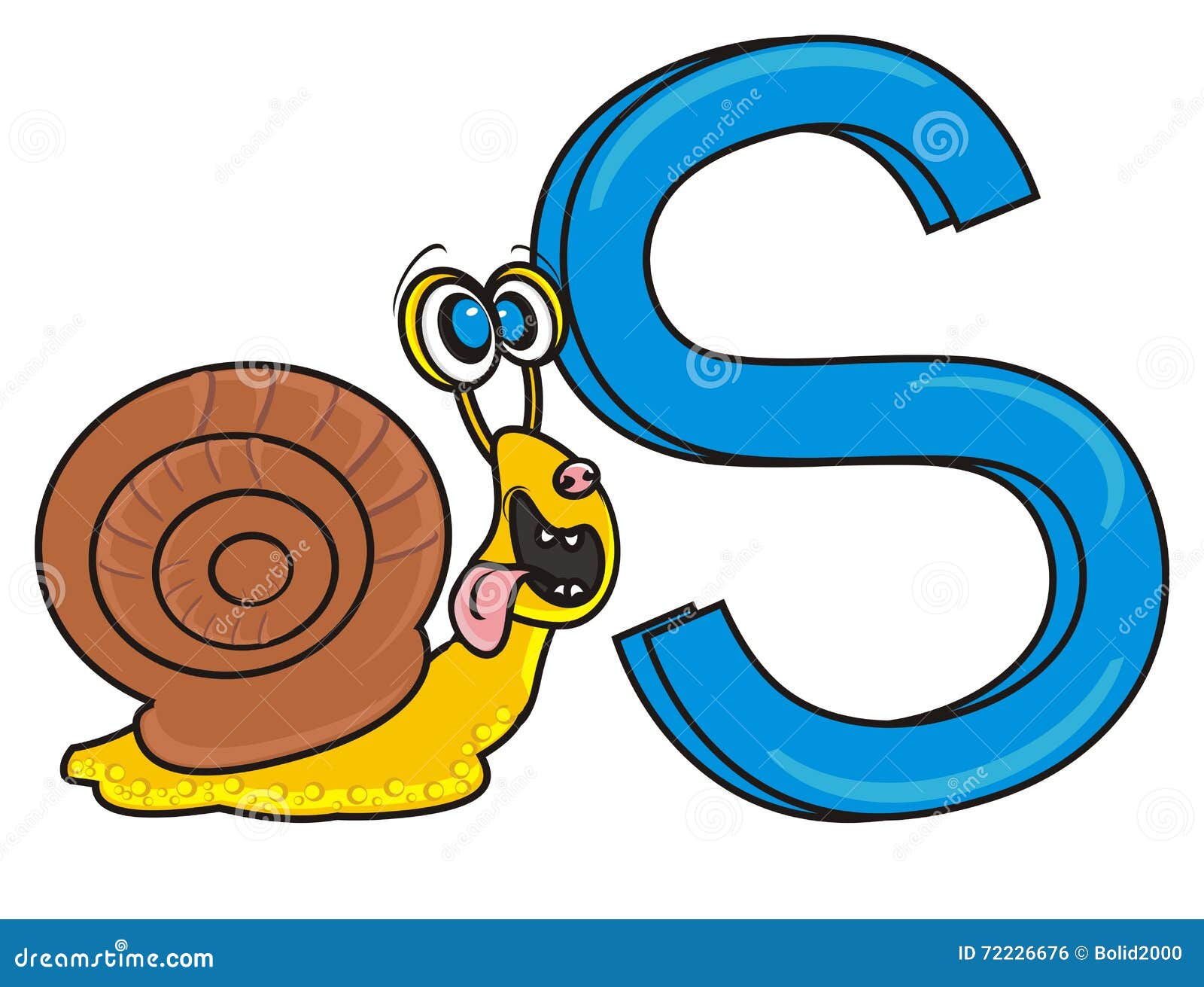 Snail Holding Letter's Stock Illustrations – 3 Snail Holding Letter's ...