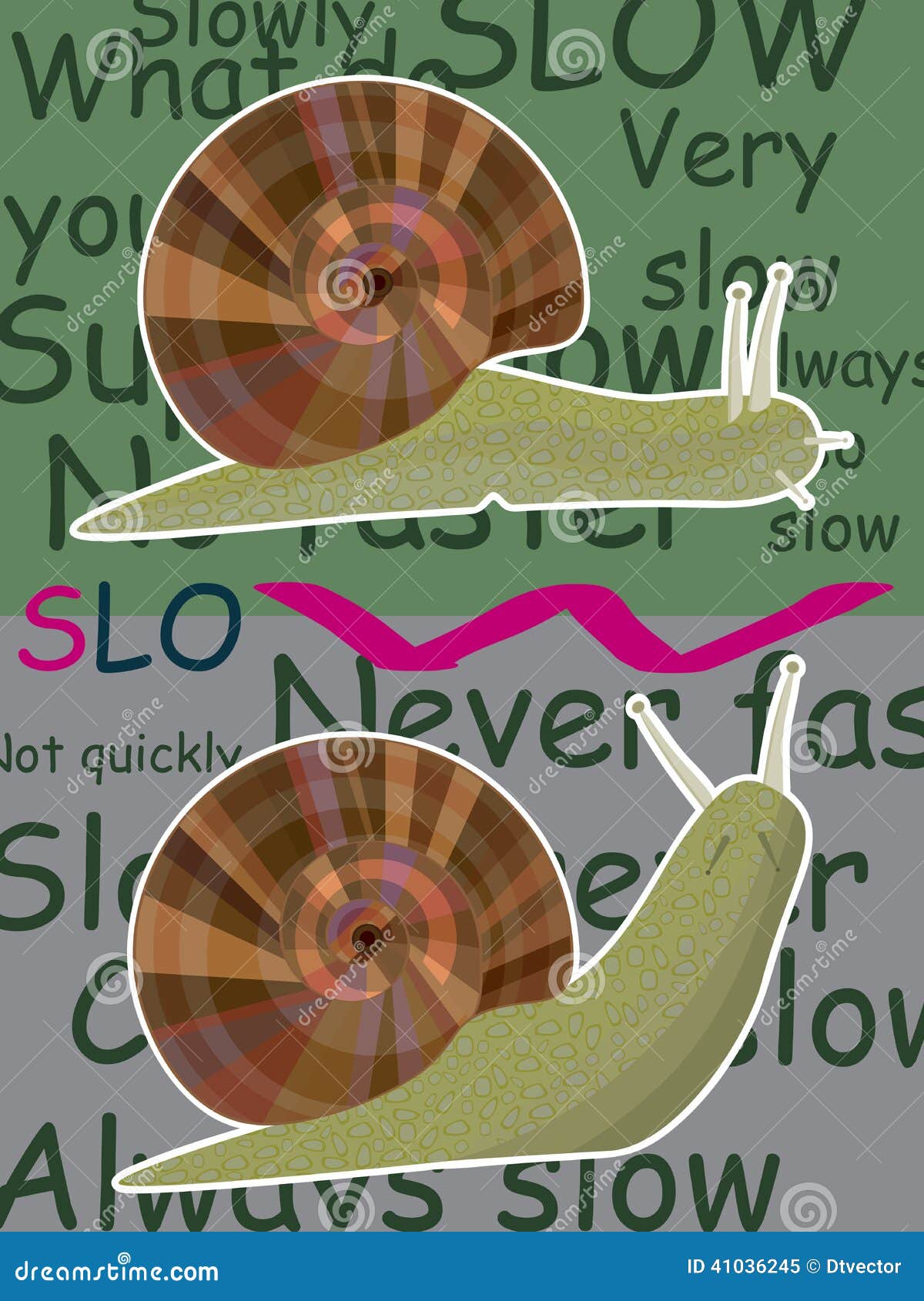 Snail stock vector. Illustration of brown, detail, artistic - 41036245