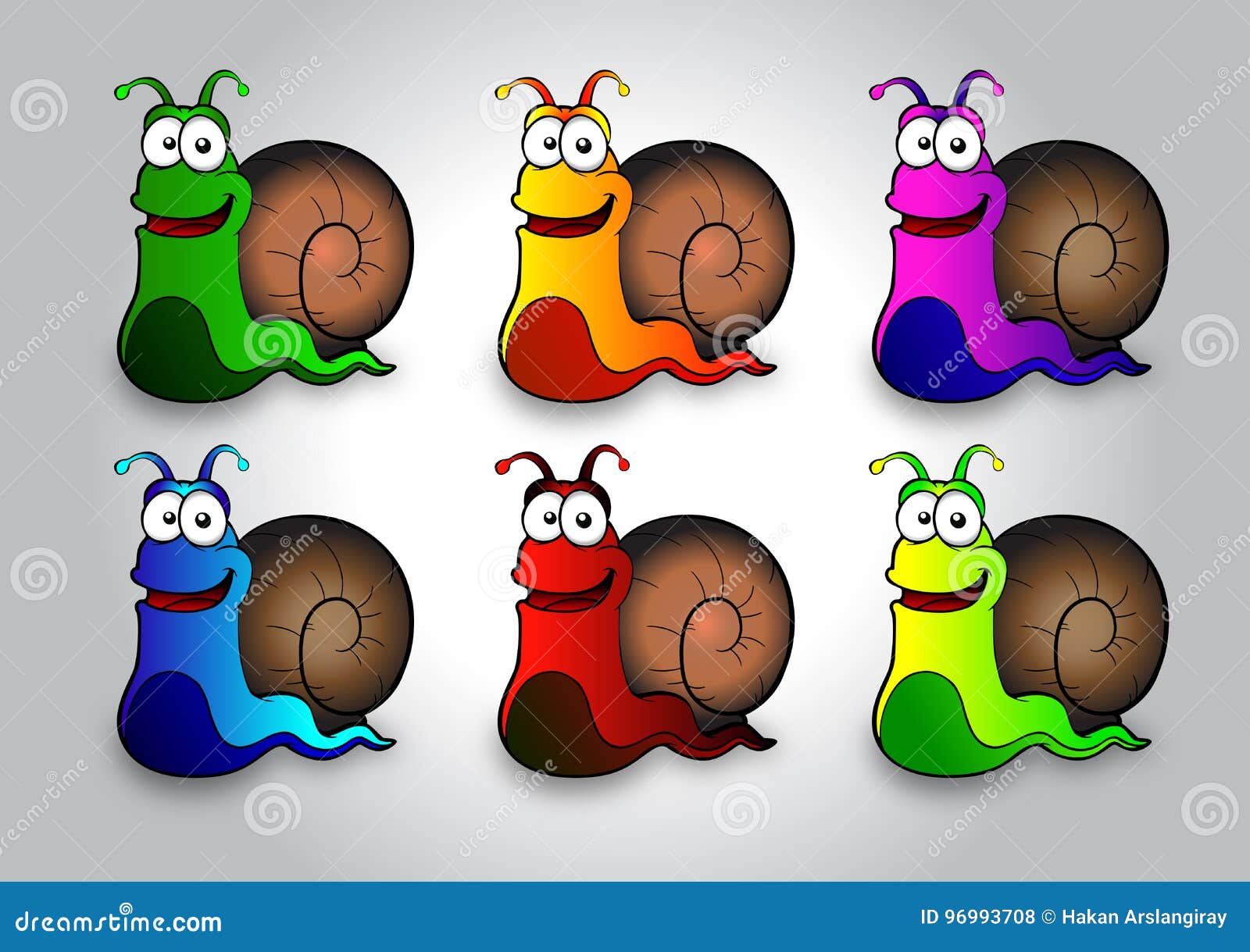 Snail illustration stock vector. Illustration of snail - 96993708