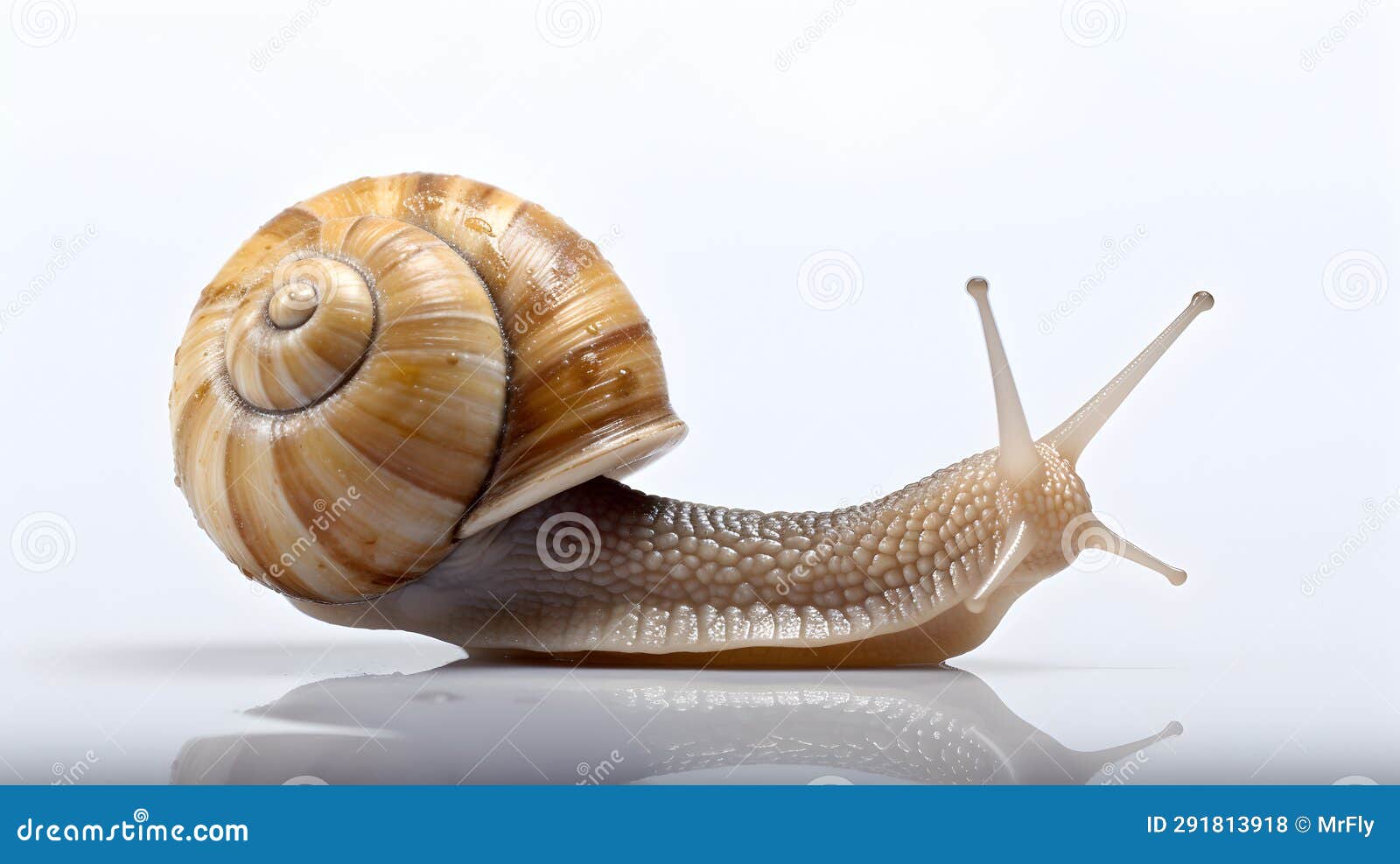Snail Isolated on White Background Stock Illustration - Illustration of ...