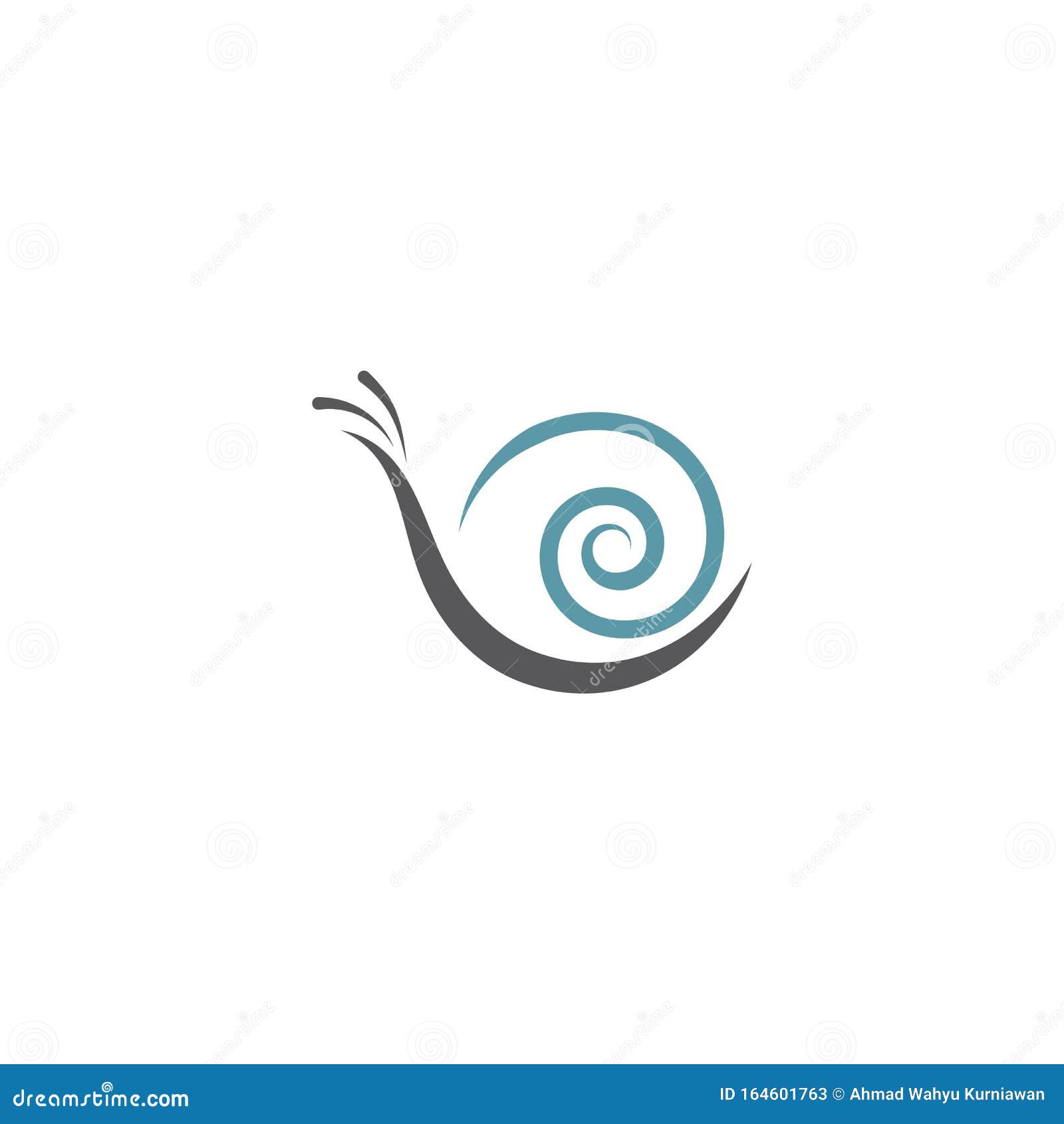 Snail logo stock vector. Illustration of shell, label - 164601763