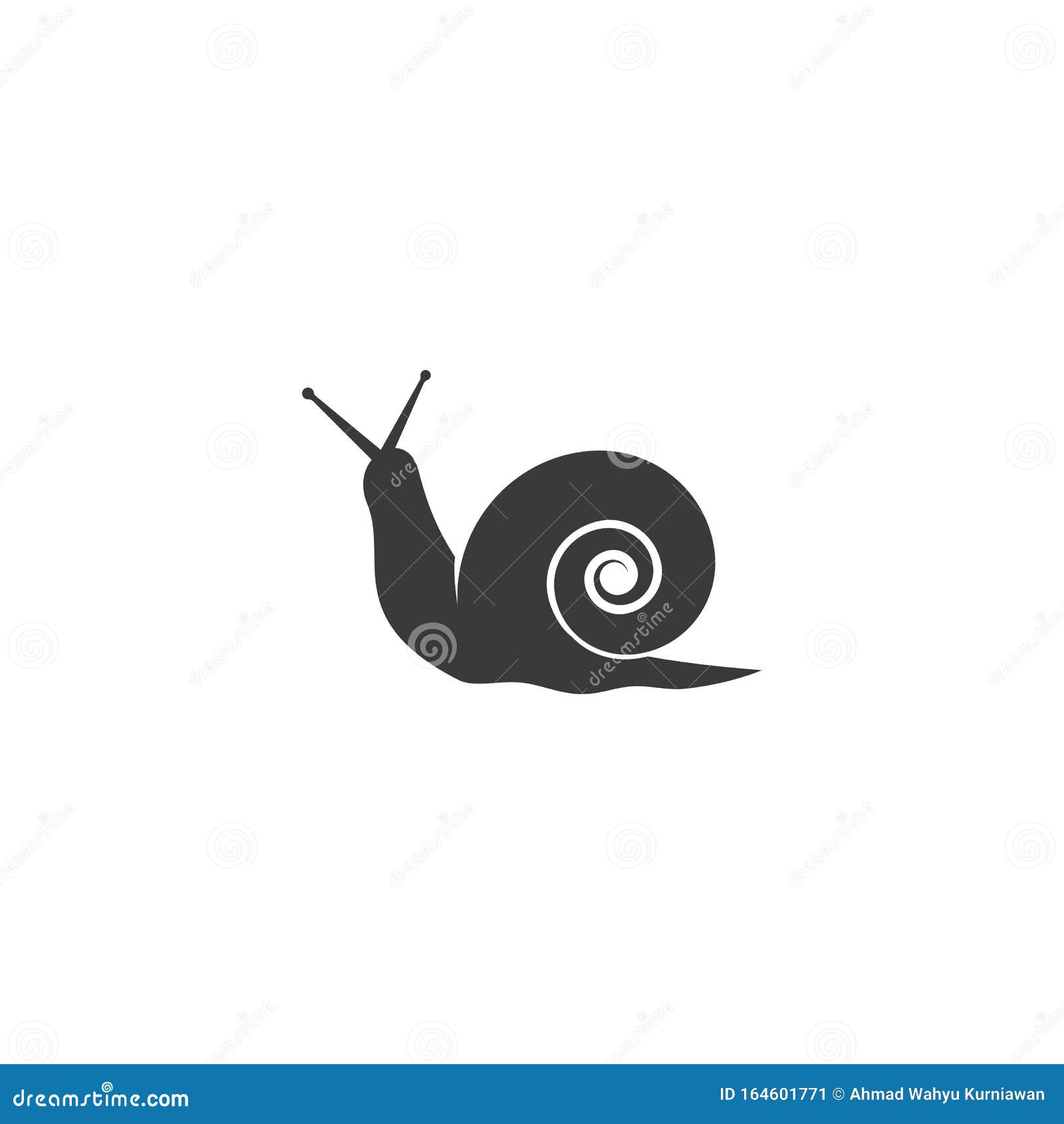 Snail logo stock vector. Illustration of garden, space - 164601771