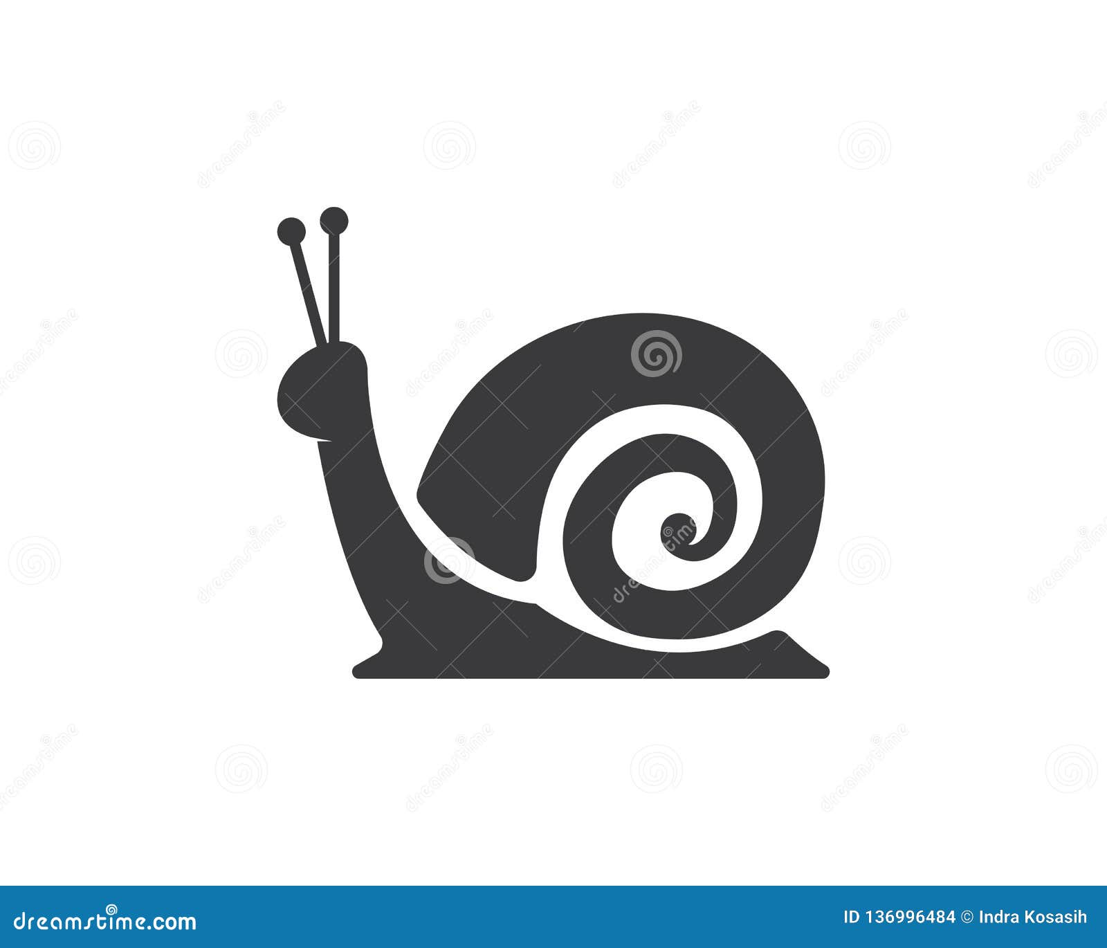 Snail Logo Vector Illustration | CartoonDealer.com #164601756