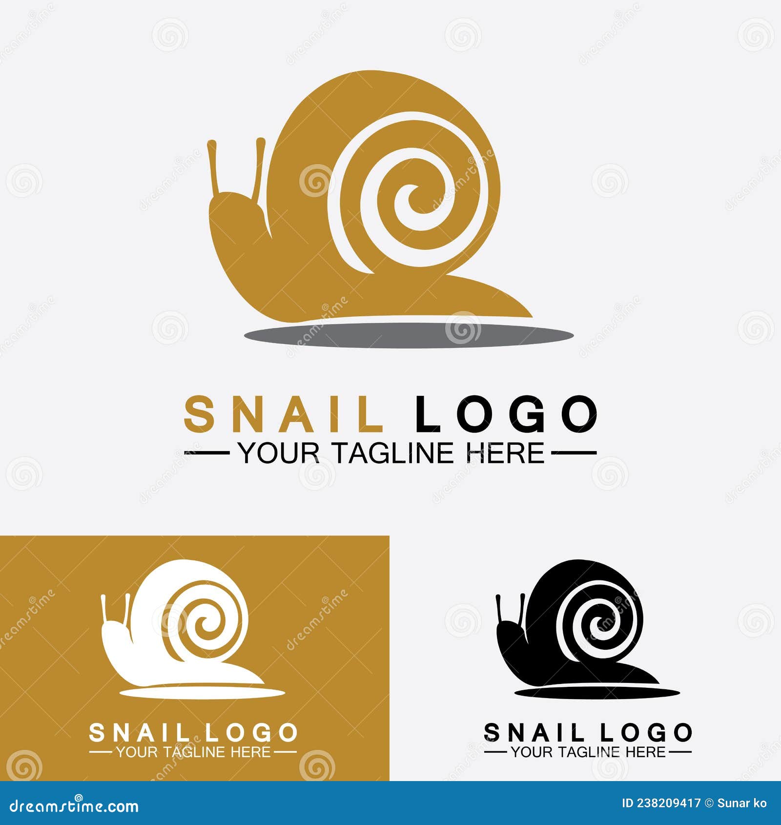 Snail Logo Template Vector Icon Illustration Design Stock Vector ...