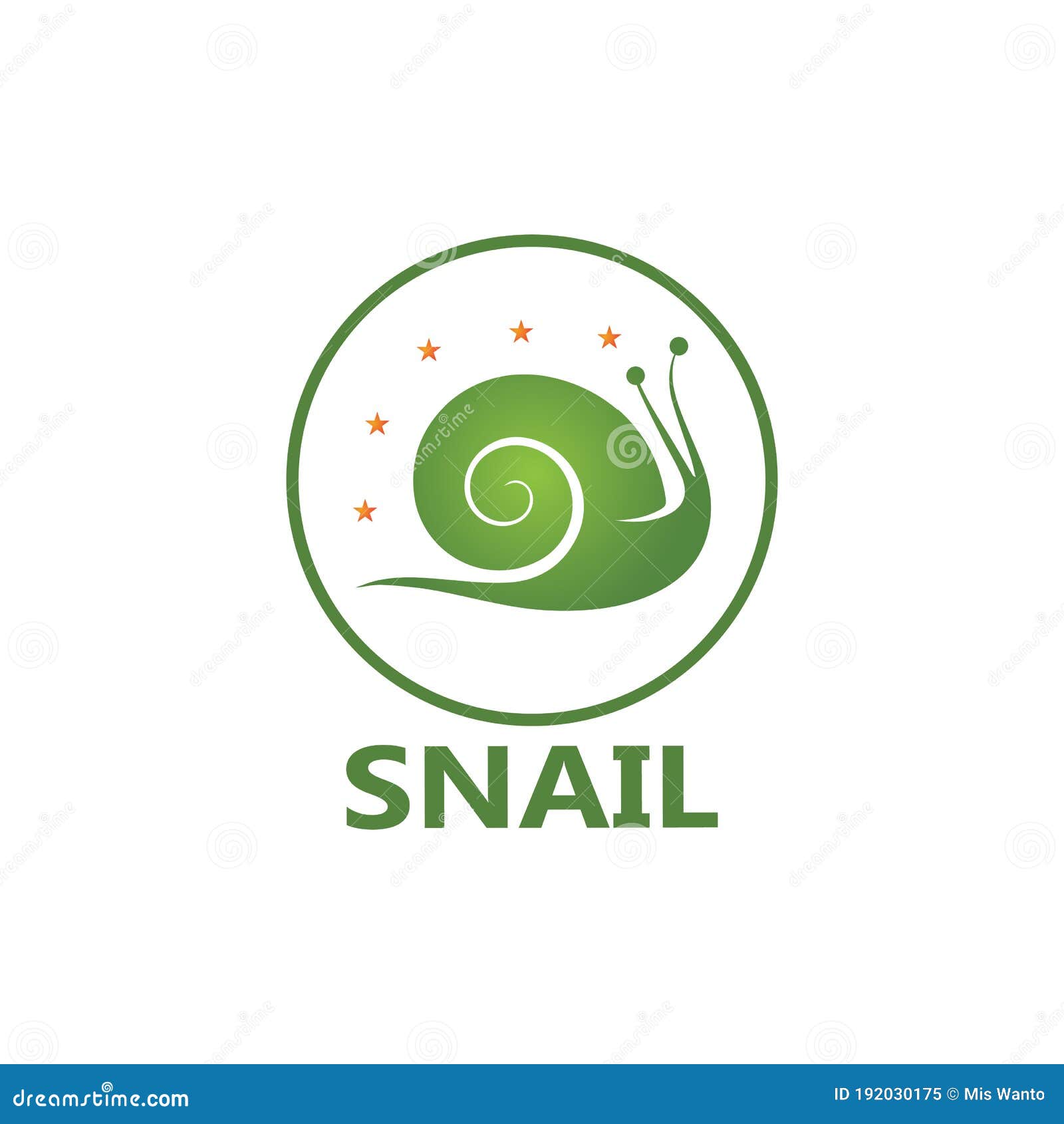 Snail Logo Vector Template Icon Design Stock Vector - Illustration of ...