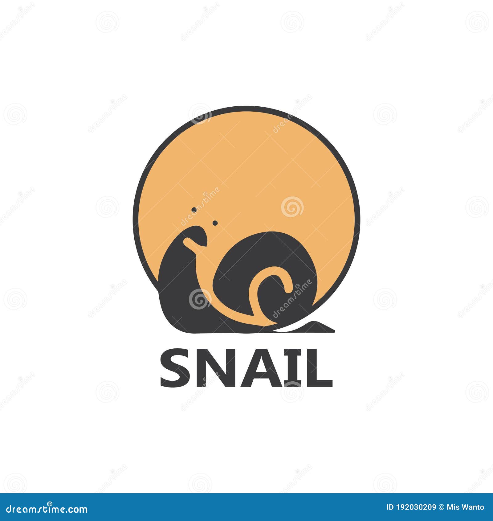 Snail Logo Vector Template Icon Design Stock Vector - Illustration of ...
