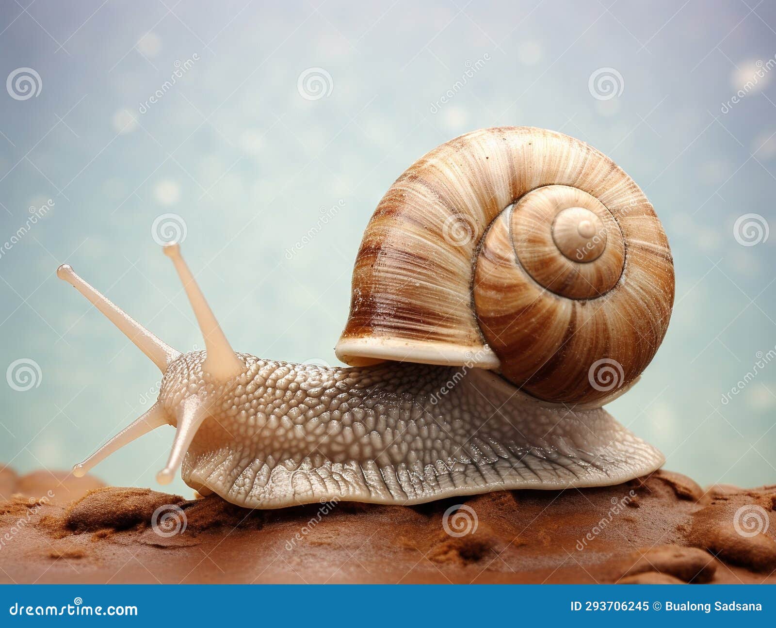 Ai Generated Illustration Wildlife Concept of Snail Stock Illustration ...