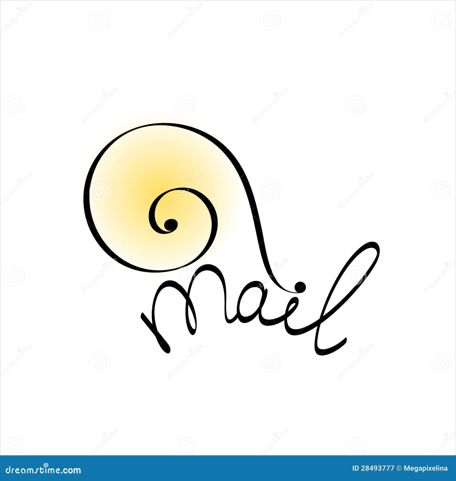 Snail Mail. Email Icon Vector Illustration | CartoonDealer.com #28493768