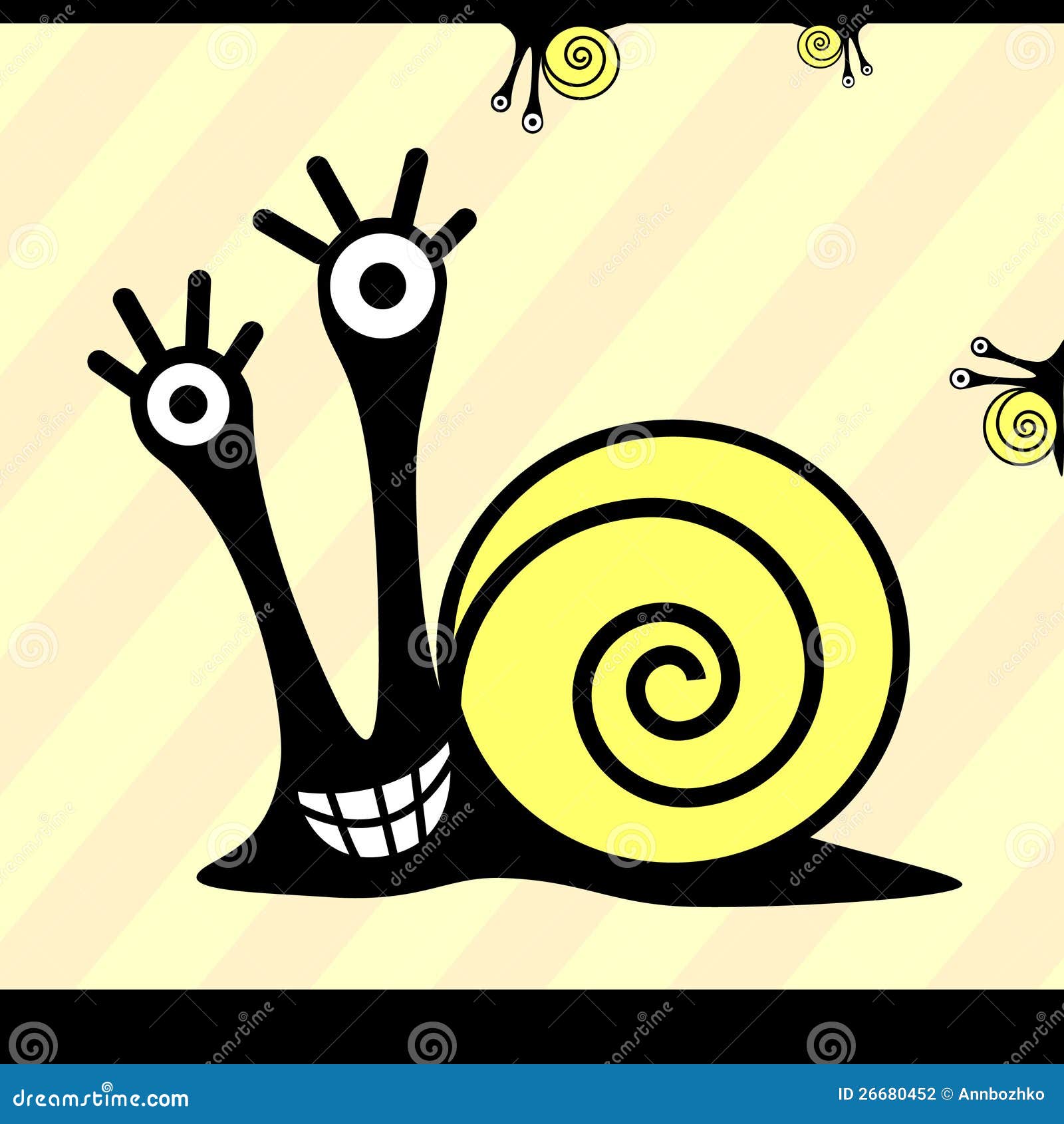 Snail or monsters stock vector. Illustration of biology - 26680452