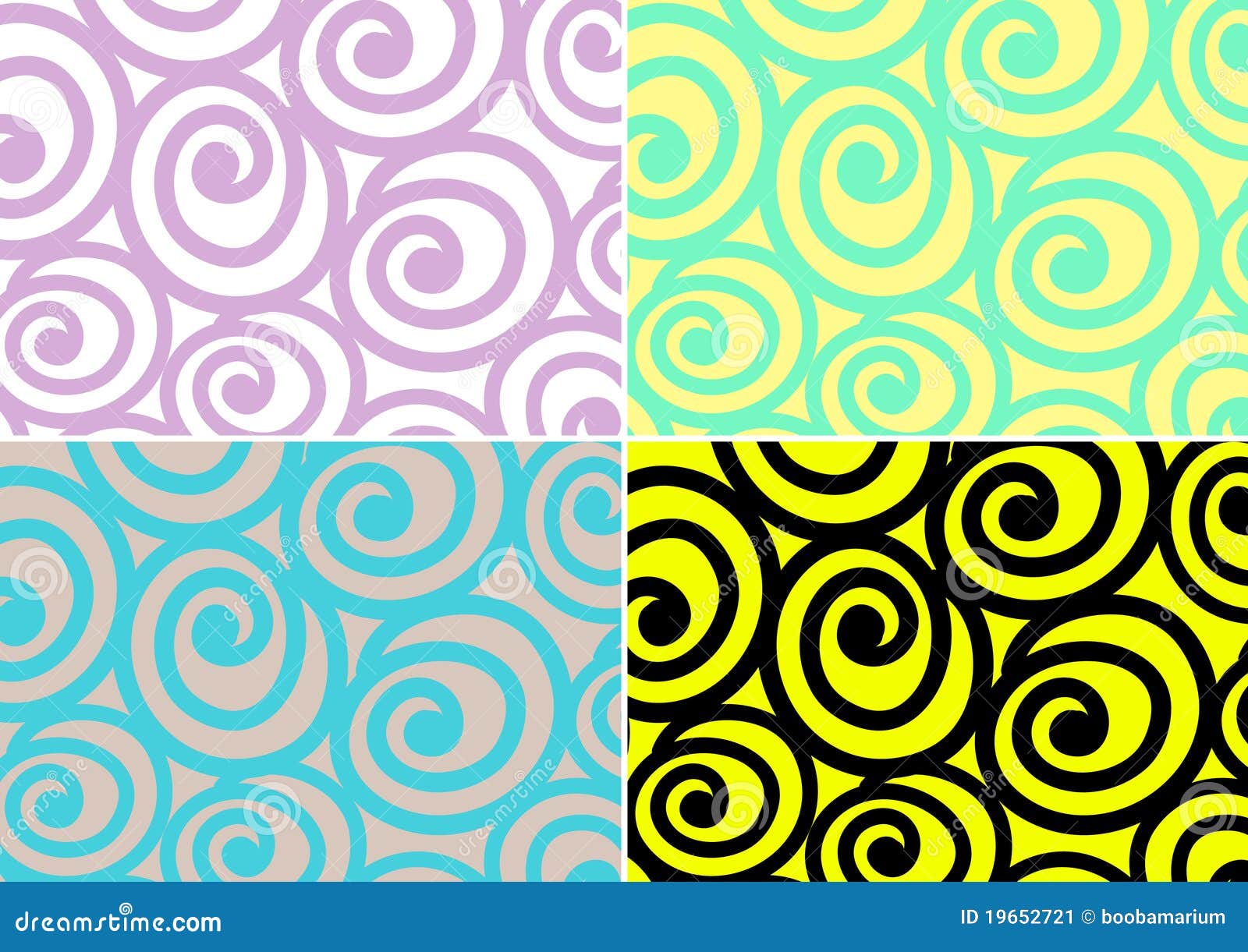 Snail pattern stock vector. Illustration of swirl, blue - 19652721