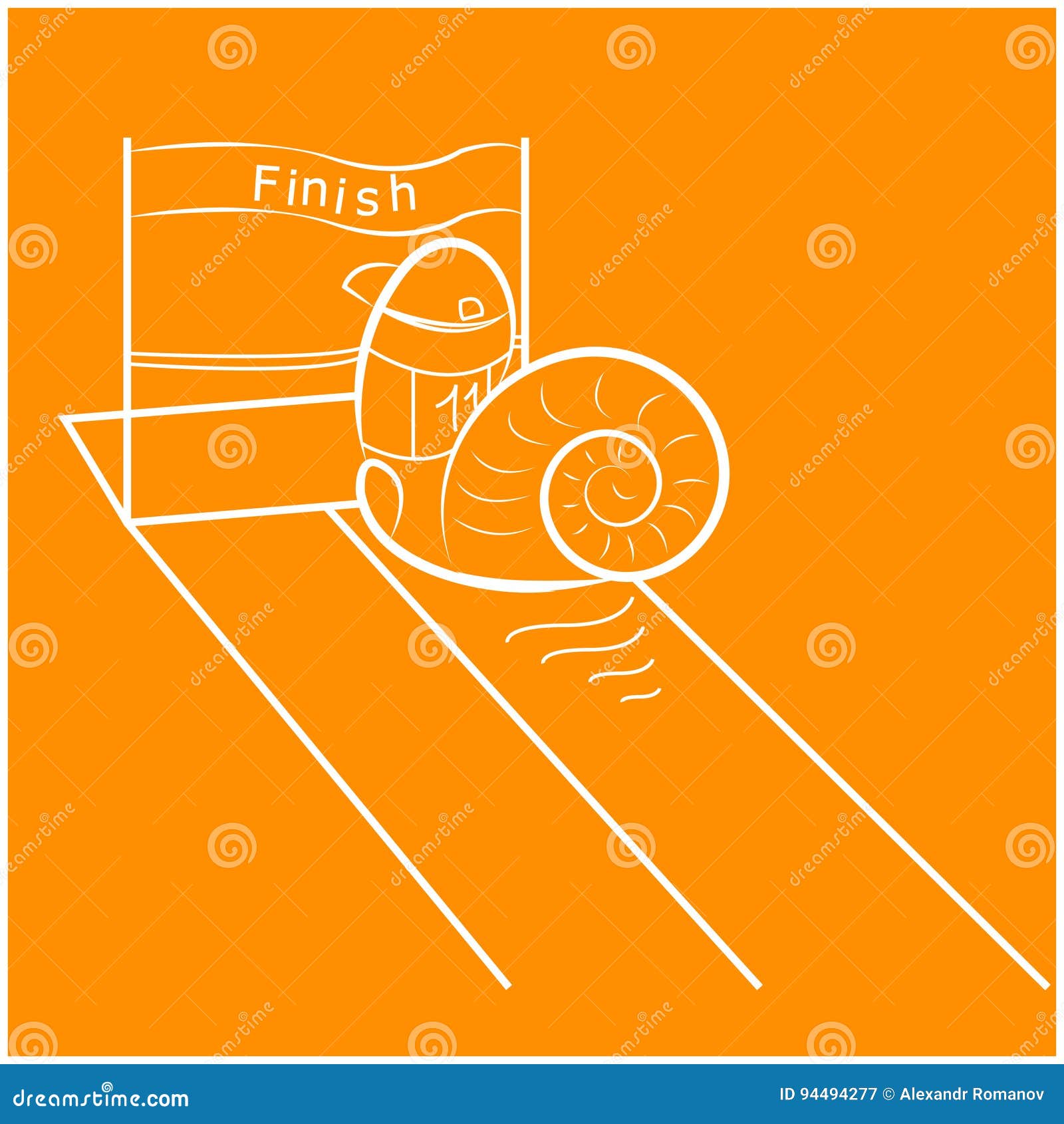 Running Slug In Comic Color Stock Photo | CartoonDealer.com #189051738