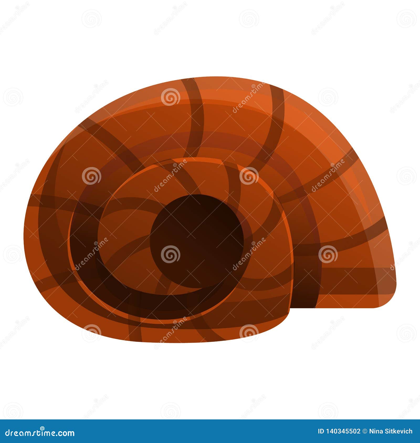 Snail Sea Icon, Cartoon Style Stock Vector - Illustration of checkered ...
