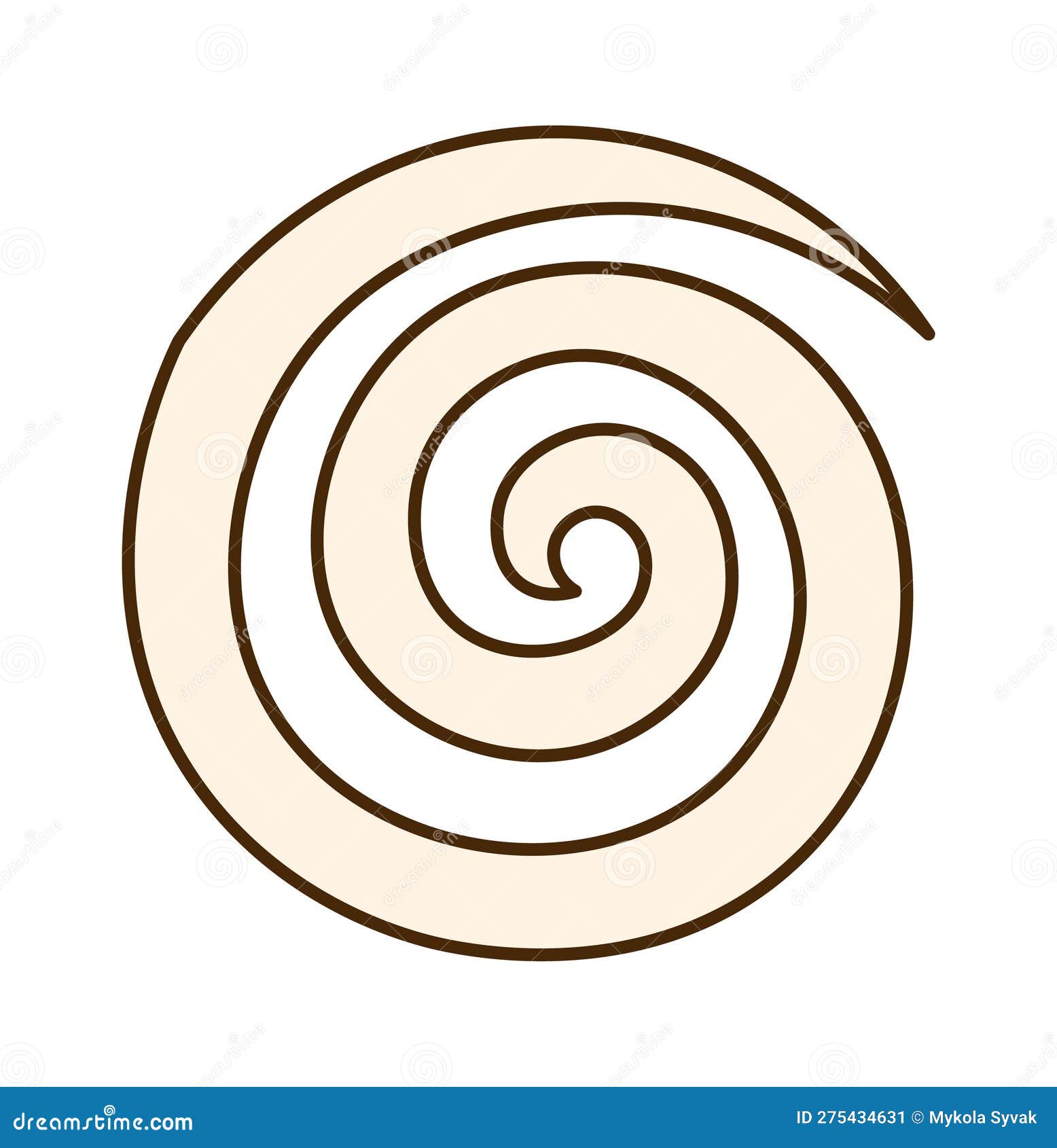 Snail Shape Icon stock vector. Illustration of shell - 275434631