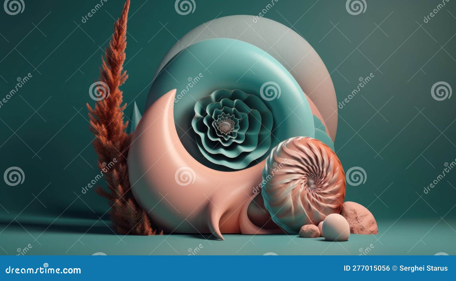 Snail Shell - Vector Linear Full Color Zentangle Illustration - With ...