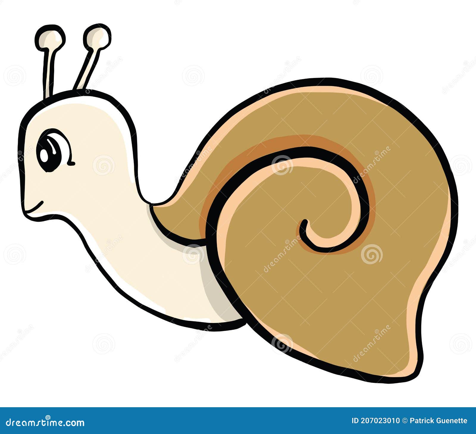 Snail with Shell, Illustration, Vector Stock Vector - Illustration of ...