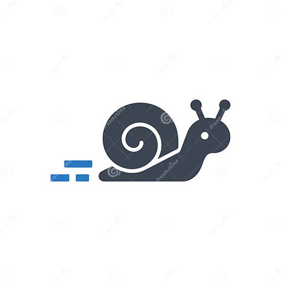 Snail Slow Speed Icon stock vector. Illustration of slow - 361691132