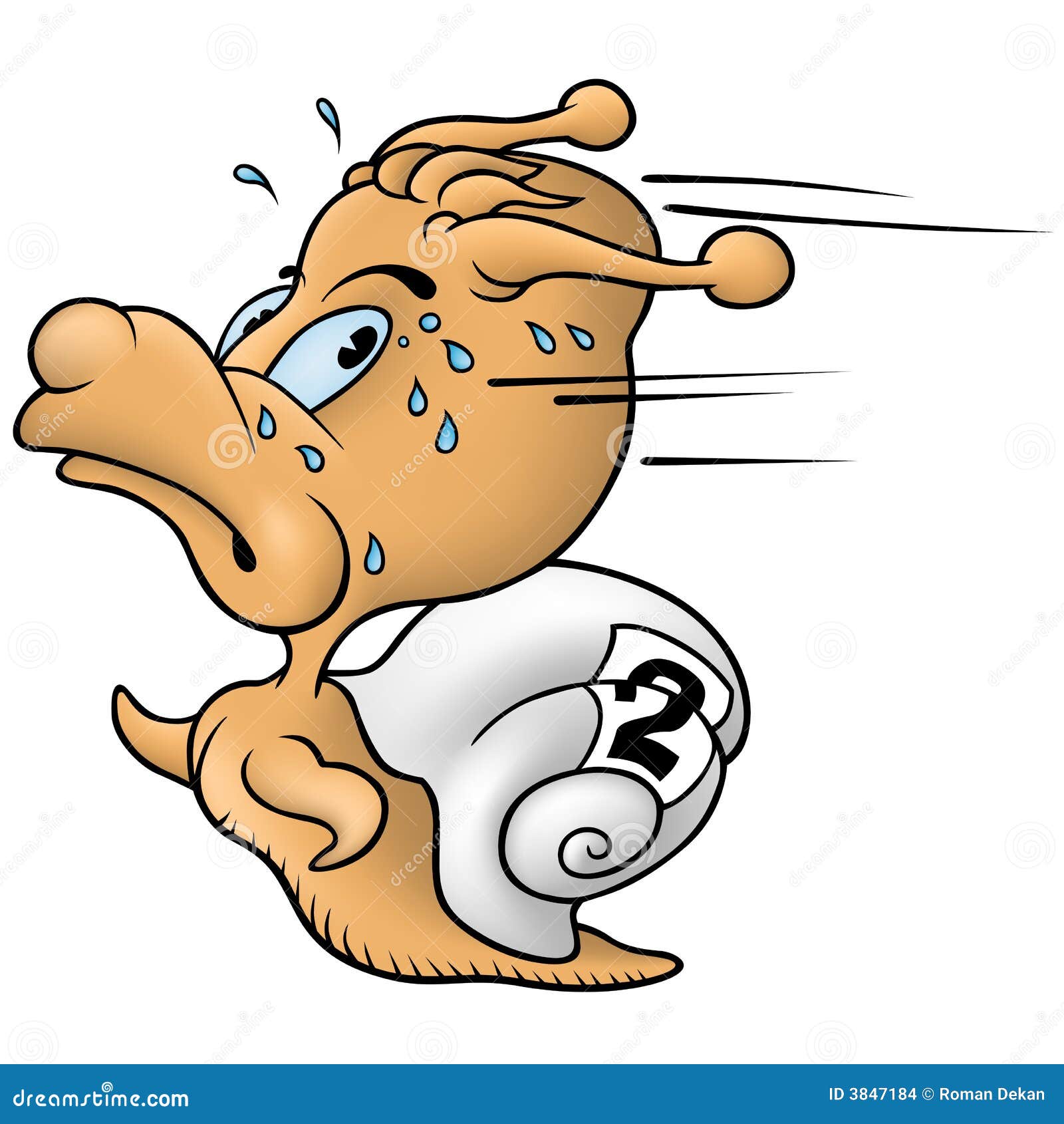 Cartoon Sprinter Ready To Sprint On Starting Line. | CartoonDealer.com ...