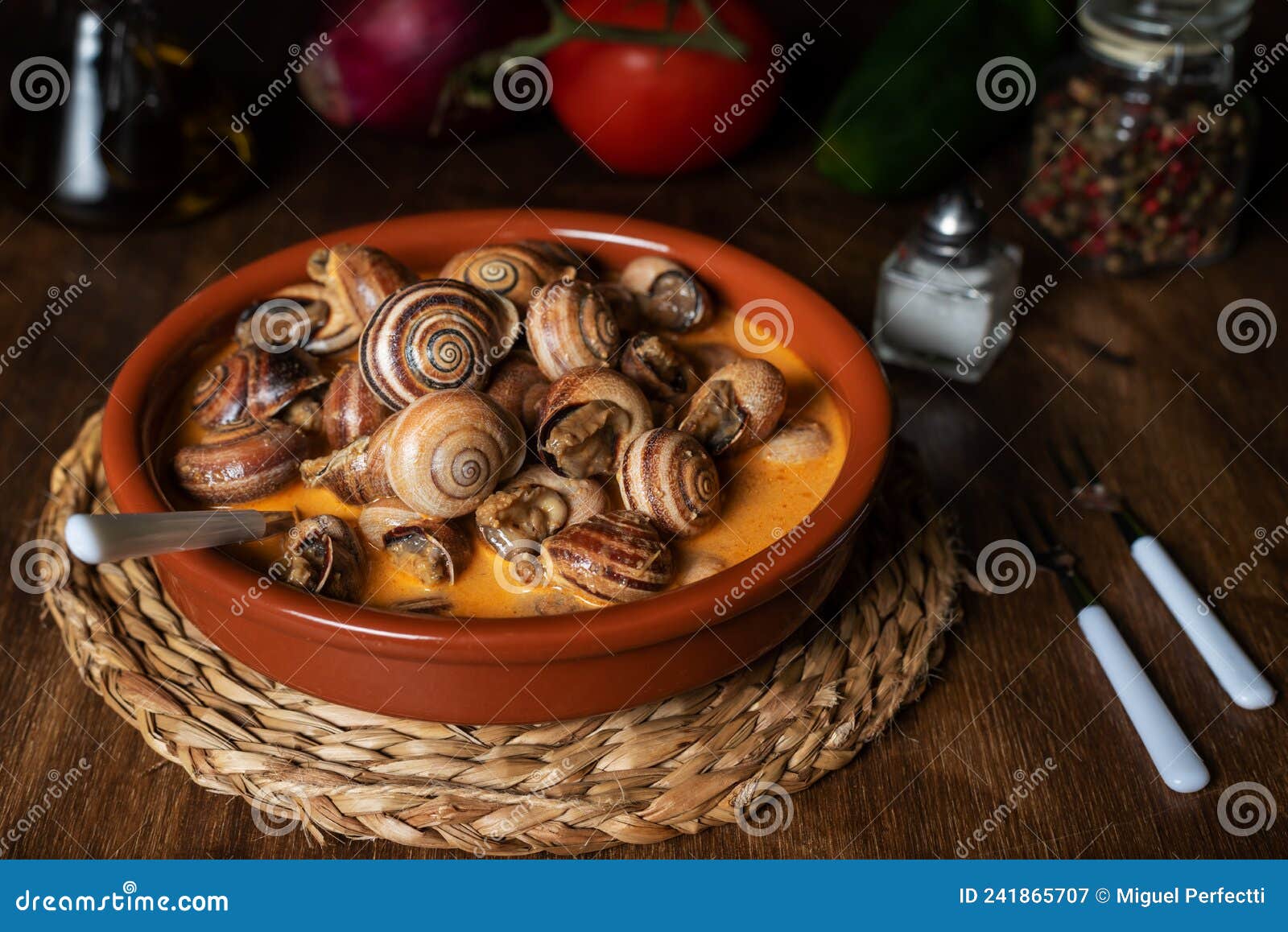 Snail stew stock image. Image of cooked, andalucia, food - 241865707