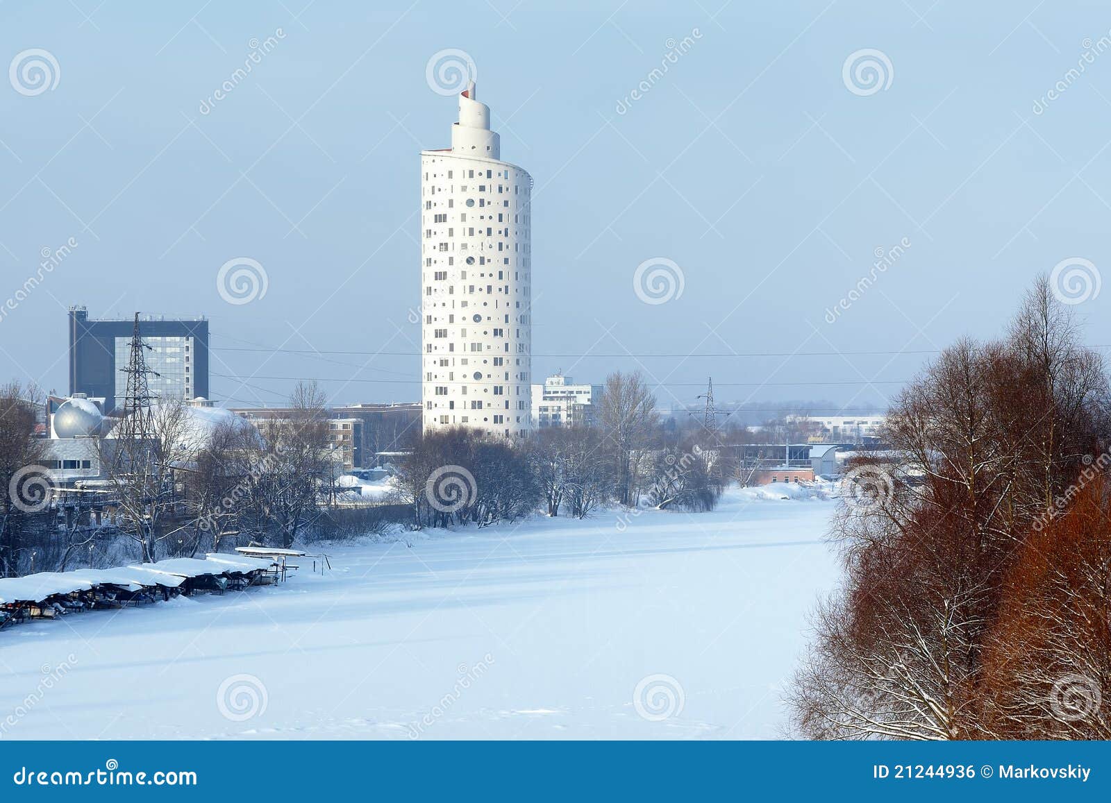 Snail-Tower (Tigutorn) - Building in Tartu Editorial Photo - Image of ...