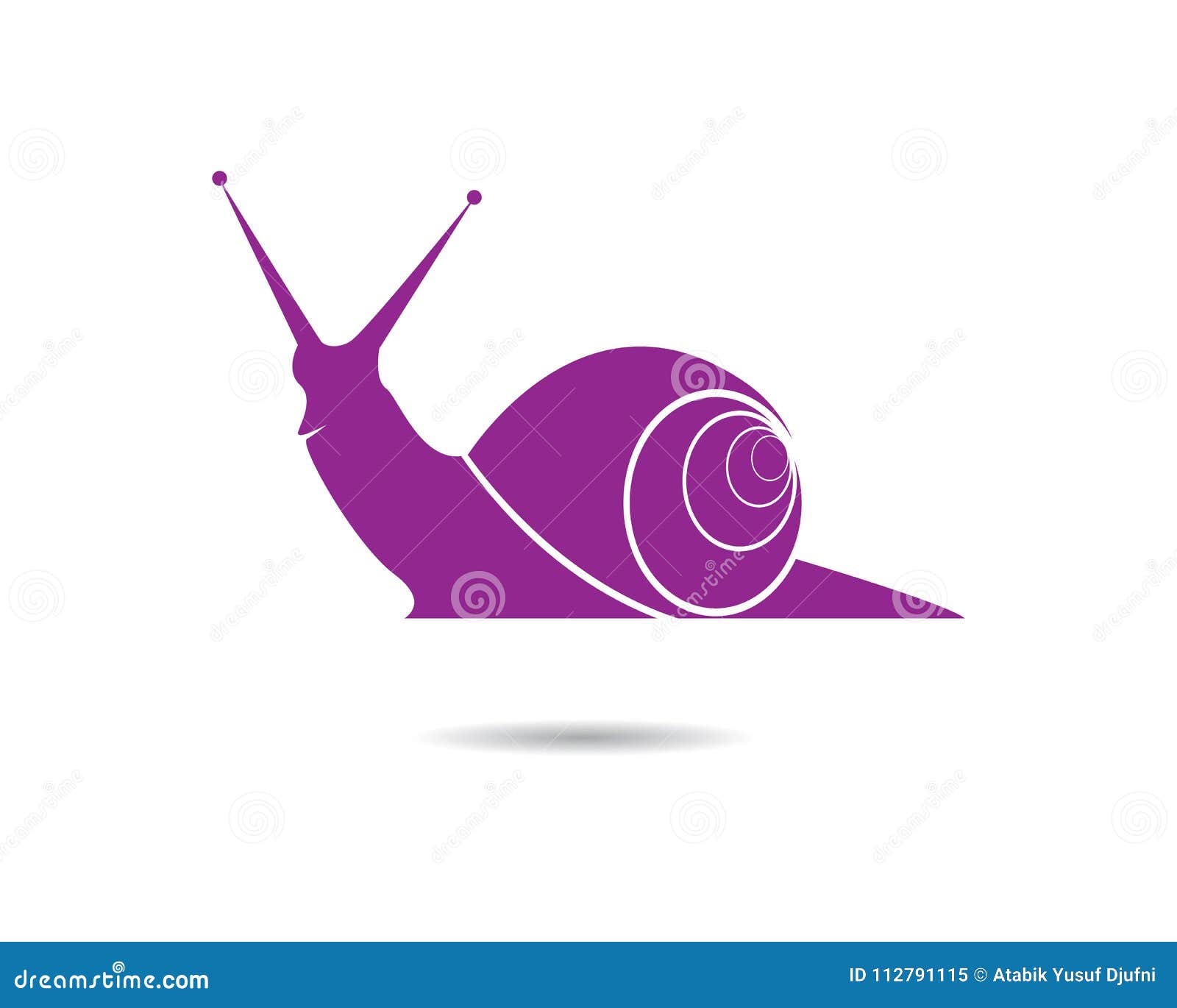 Snail vector icon stock vector. Illustration of crawl - 112791115