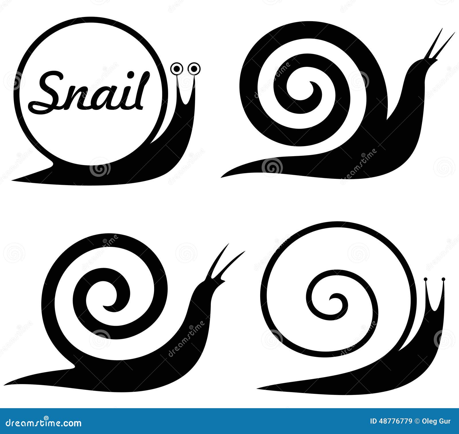 Snail Stock Vector - Image: 48776779