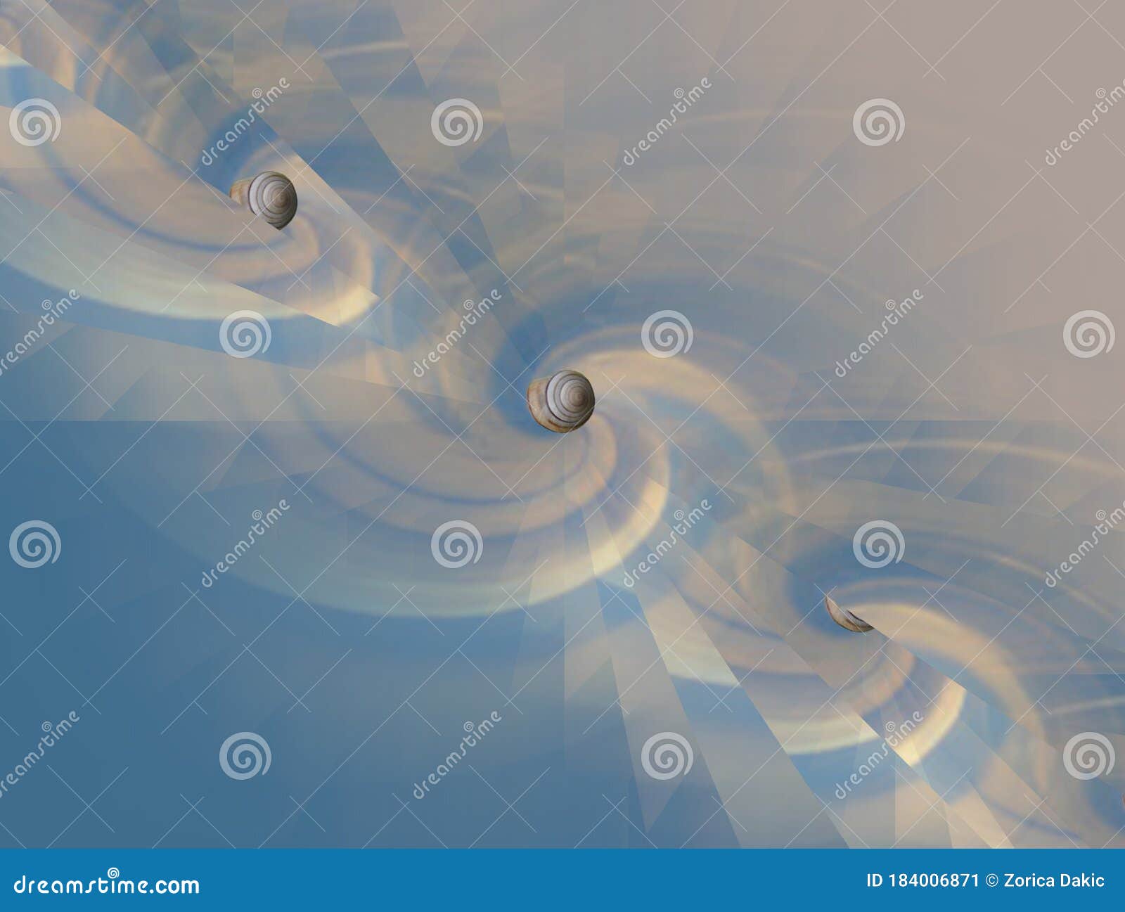 Snails in the blue space stock image. Image of design - 184006871