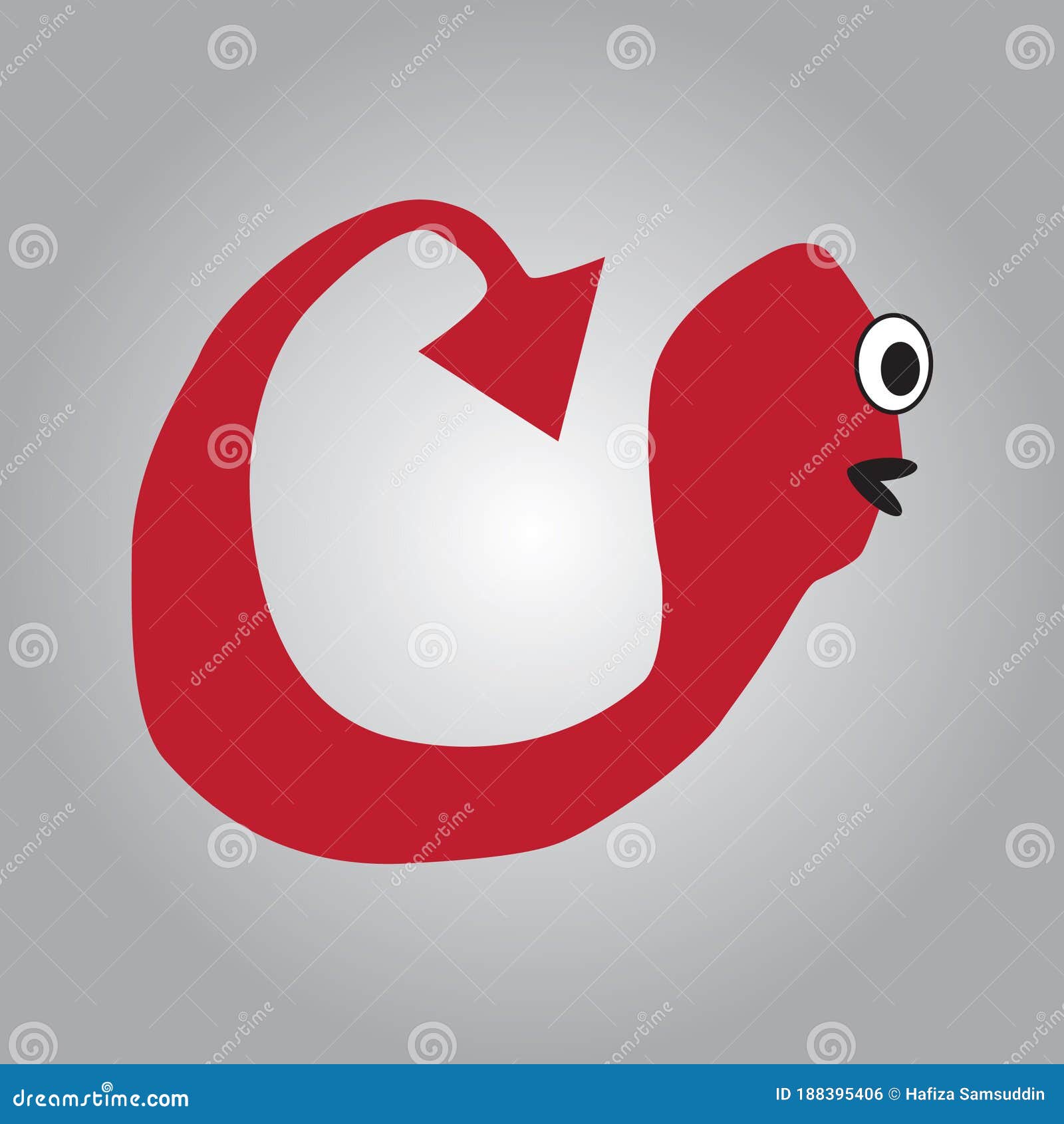 Snake Alien Inside A Techological Structure Royalty-Free Cartoon ...