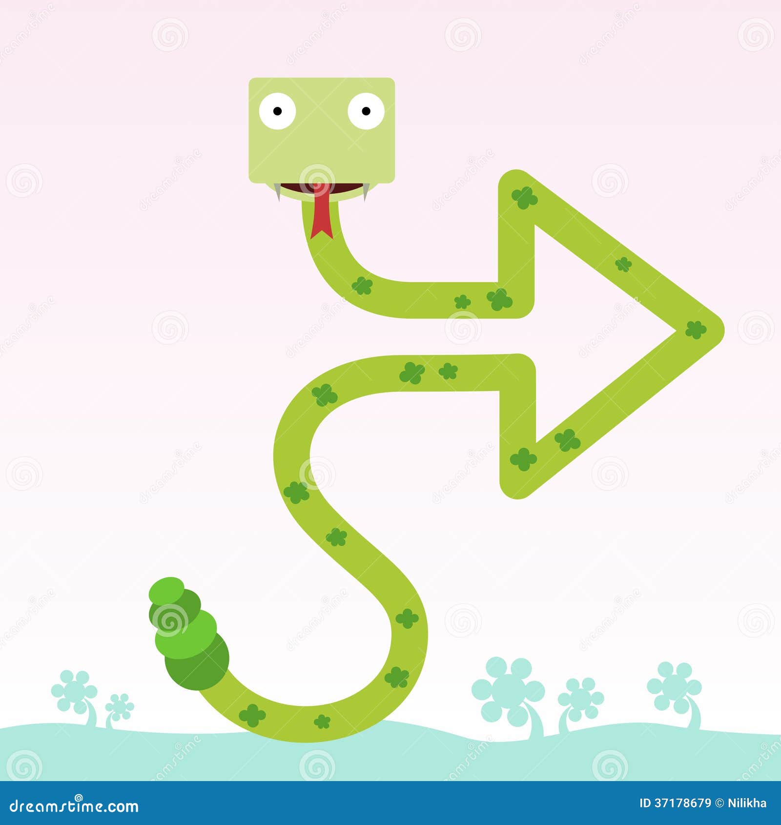 Big Snake Arrow Infographic, Template, Diagram, Chart, Timeline Vector ...