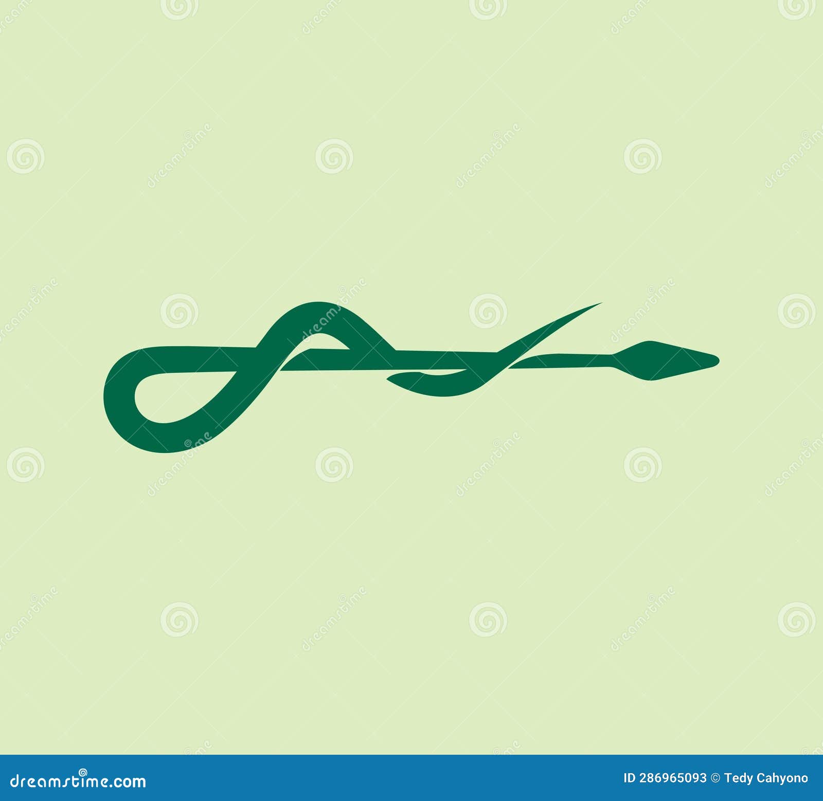 Snake Arrow or Snake Spear Logo.best Unique Vector Logo Number 2 Stock ...