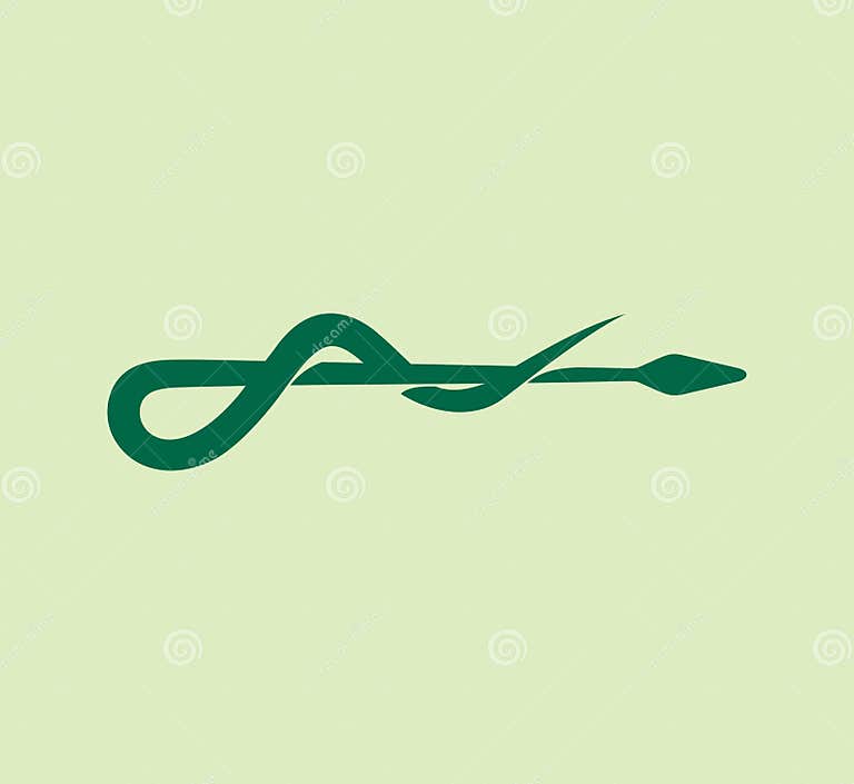 Snake Arrow or Snake Spear Logo.best Unique Vector Logo Number 2 Stock ...