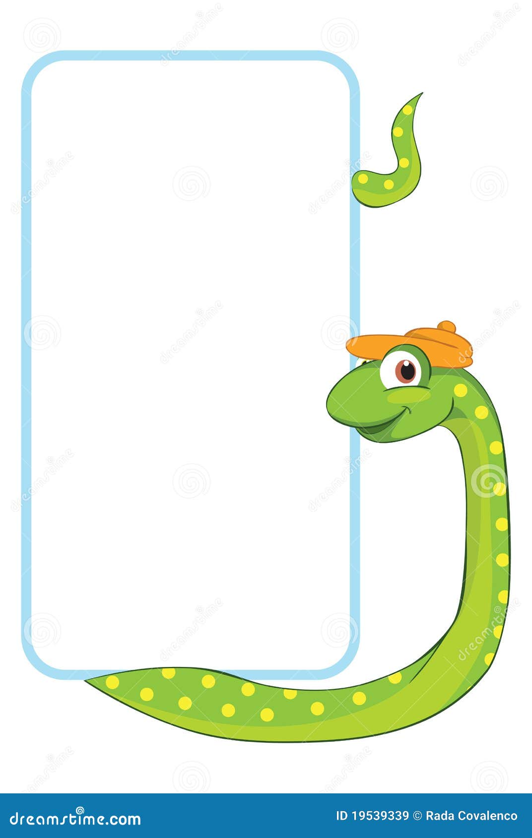 Snake. Baby animal banner stock vector. Illustration of child - 19539339