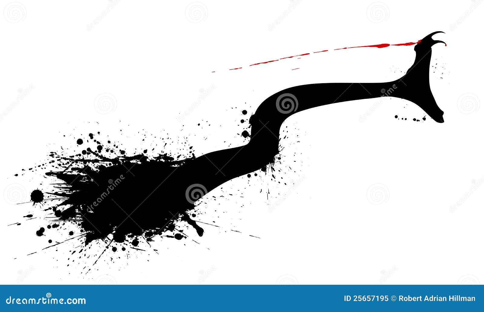 Snake bite stock vector. Illustration of reach, nature - 25657195