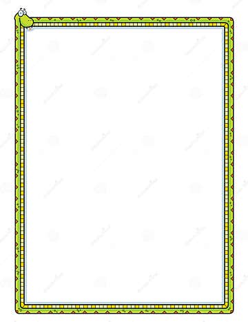Snake Border stock vector. Illustration of snake, green - 16400578