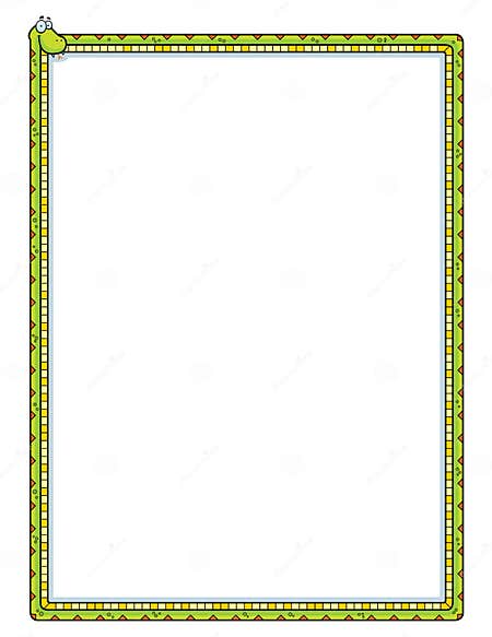 Snake Border stock vector. Illustration of snake, green - 16400578