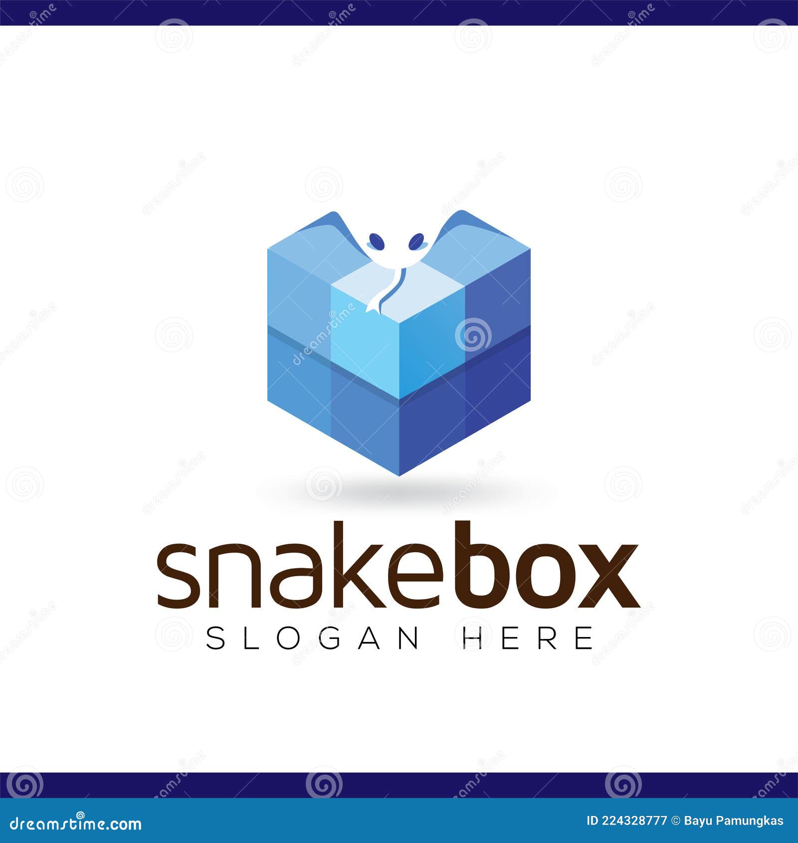 Snake Box Logo Icon Vector Template Stock Vector - Illustration of ...