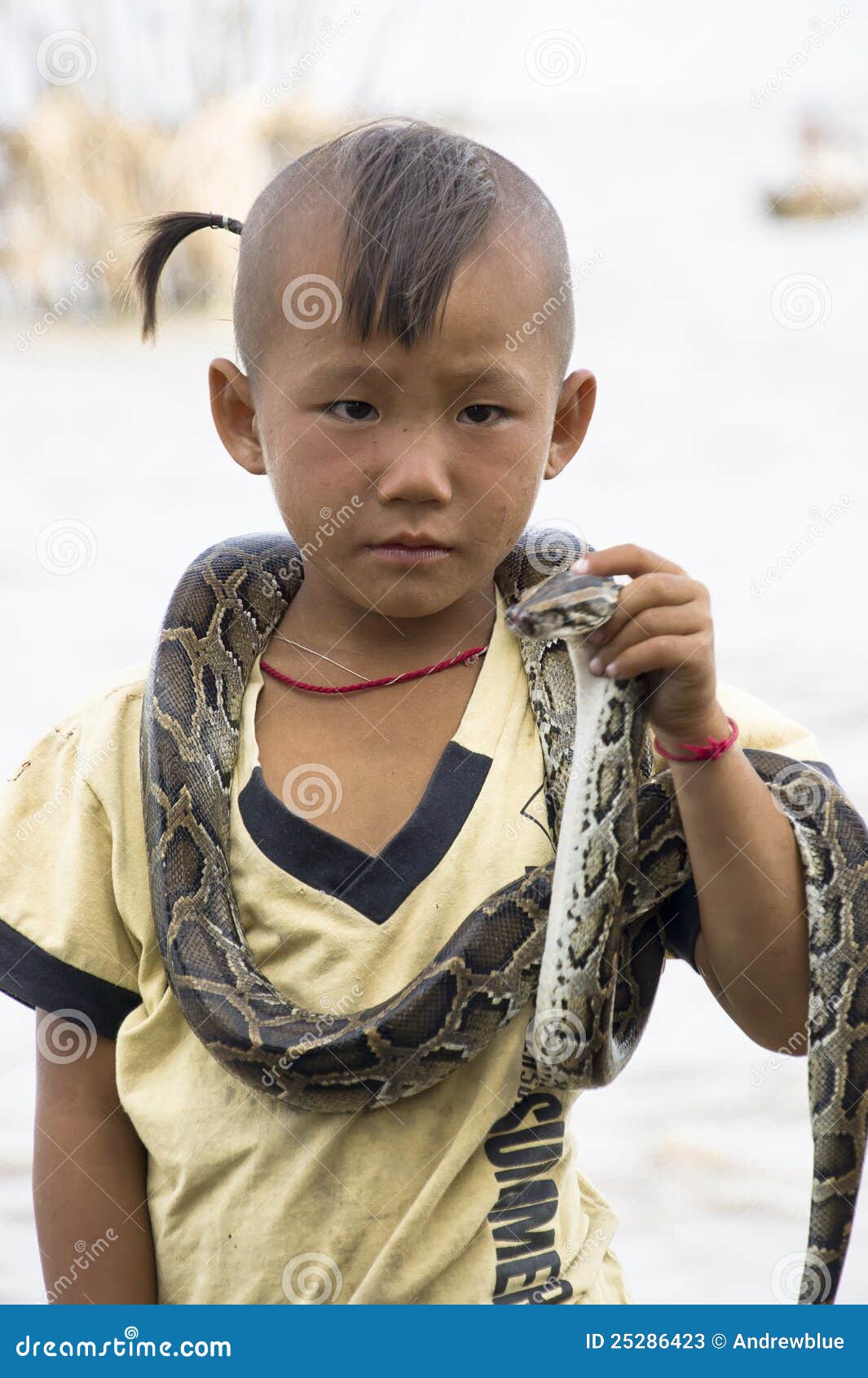 Snake Boy editorial stock photo. Image of person, rough - 25286423