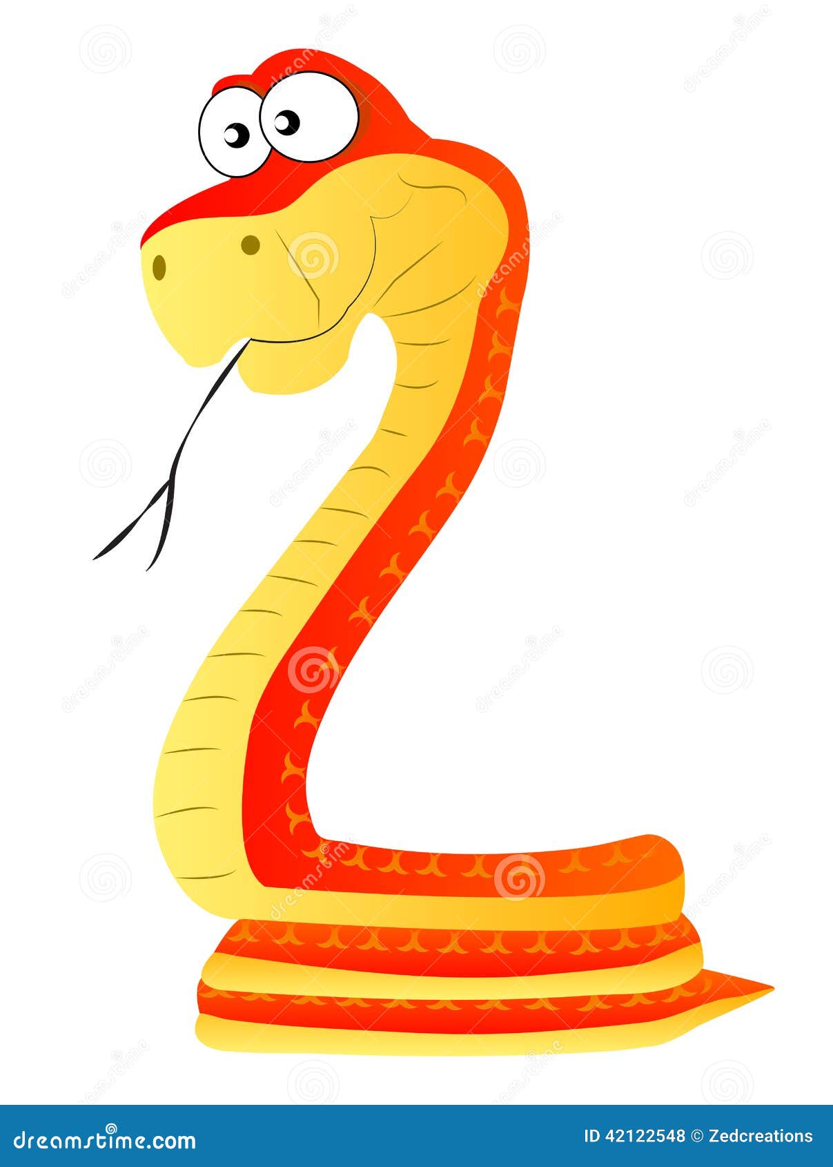 Snake stock vector. Illustration of small, character - 42122548