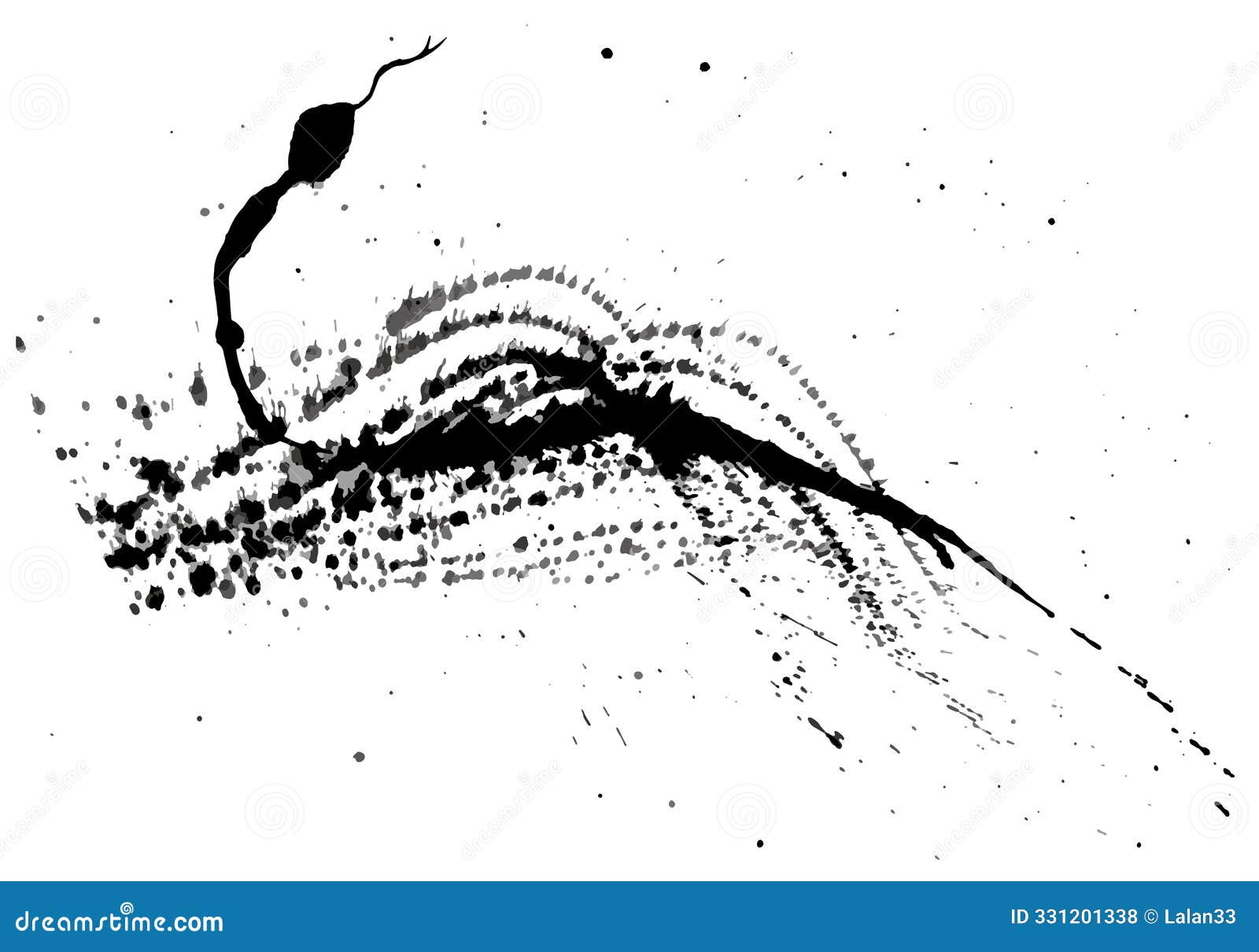 Snake Brush Logo Template Design Cartoon Vector | CartoonDealer.com ...