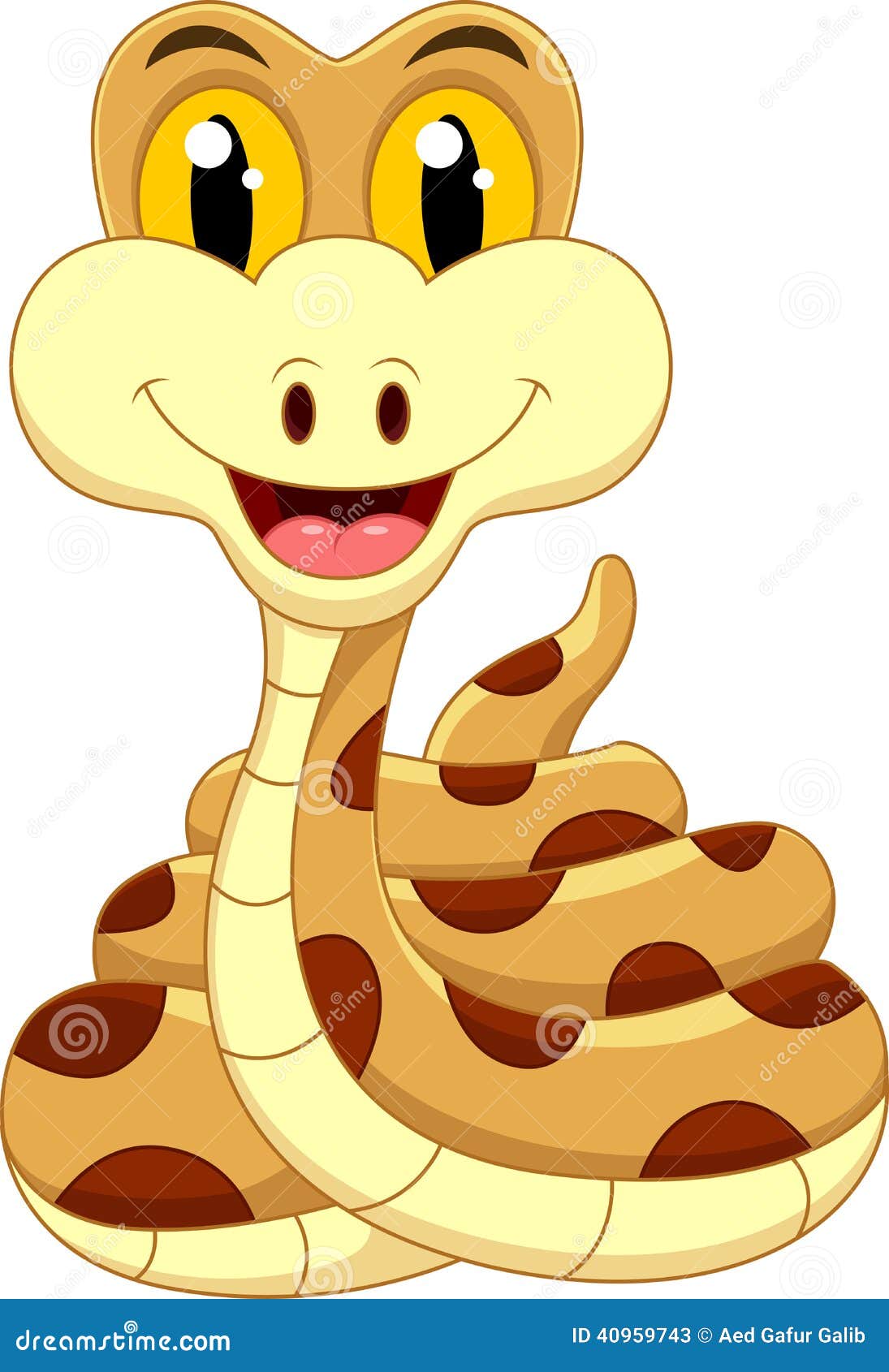 Snake cartoon character stock vector. Illustration of cute - 40959743