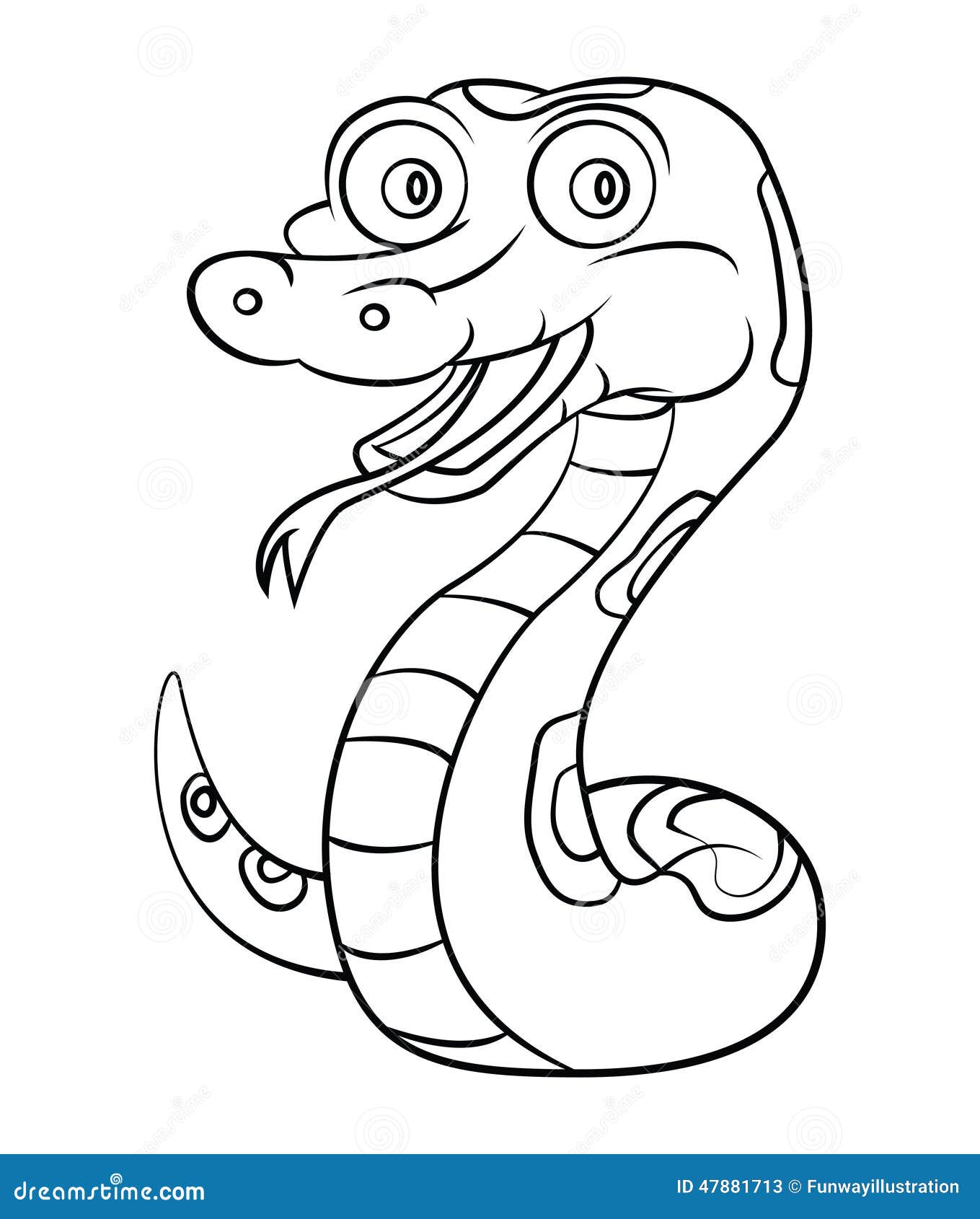Snake Cartoon stock vector. Illustration of graphic, animal - 47881713