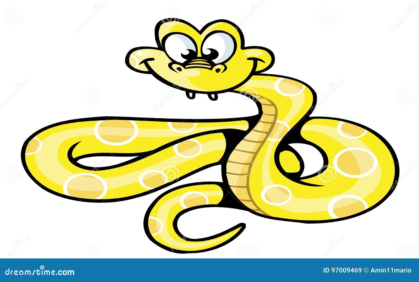 Snake cartoon style stock illustration. Illustration of fear - 97009469