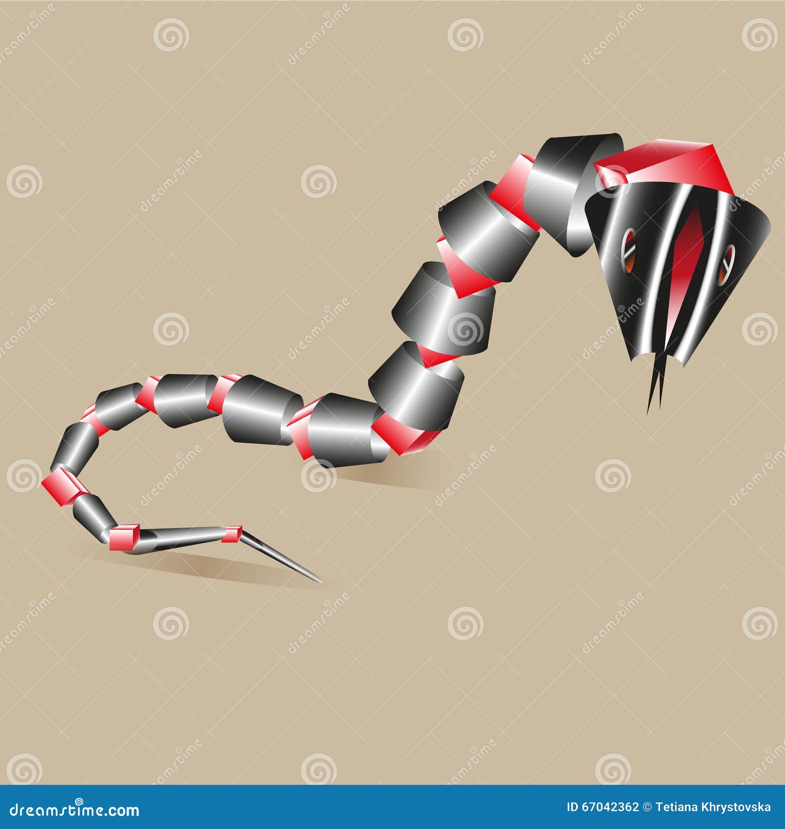 Snake cone illustration stock vector. Illustration of card - 67042362