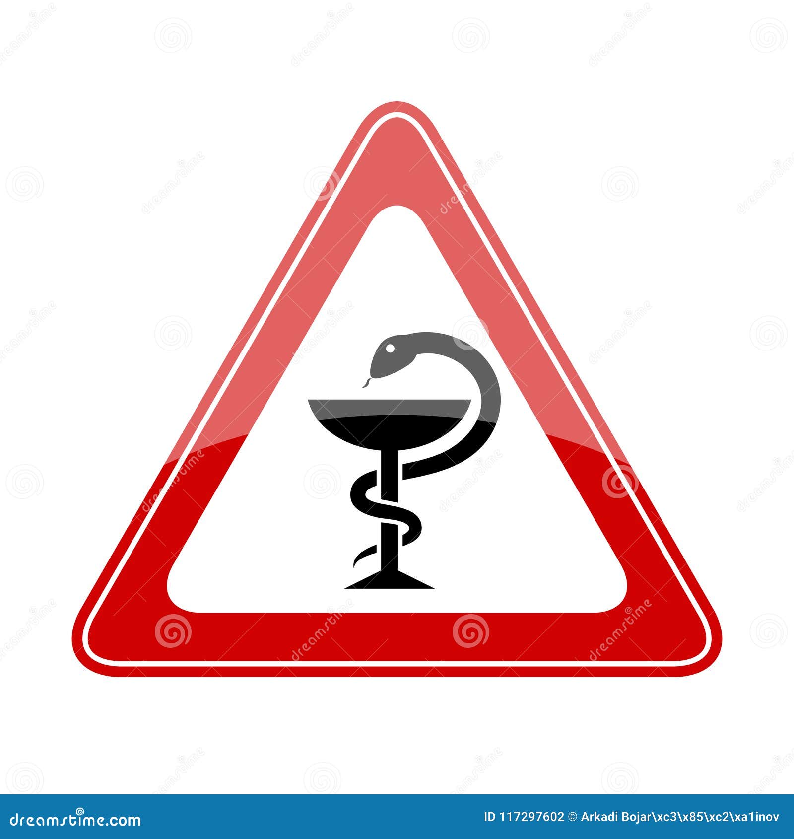 Snake and Cup Medical Vector Sign Stock Vector - Illustration of doctor ...