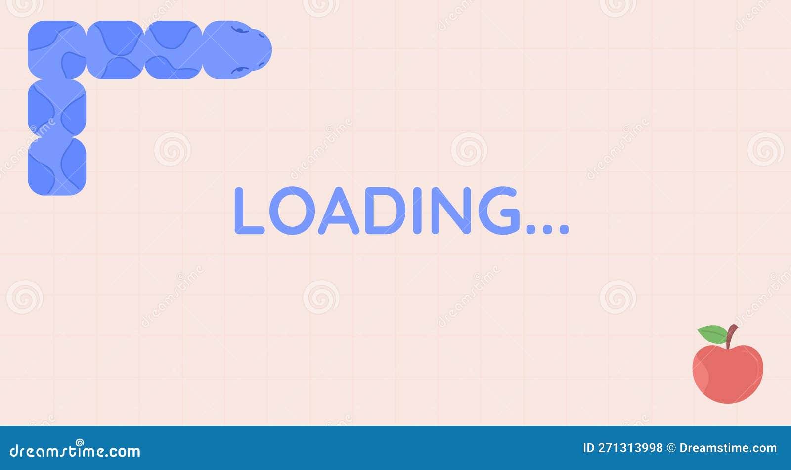 Snake Eating Apple Flat Color Vector Loader Illustration Stock Vector ...