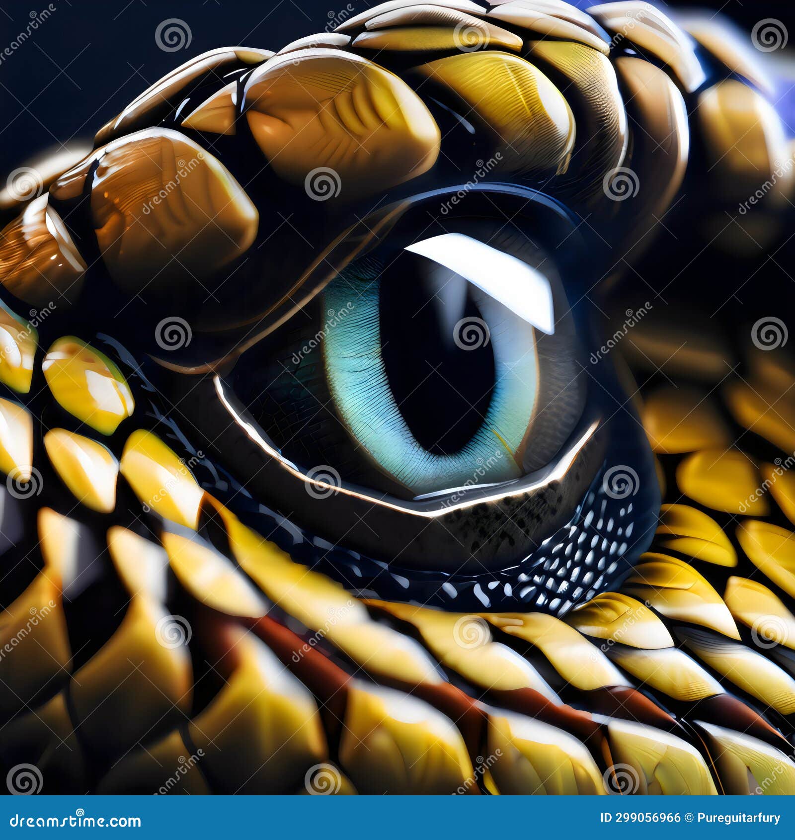 Snake Eye stock illustration. Illustration of snake - 299056966
