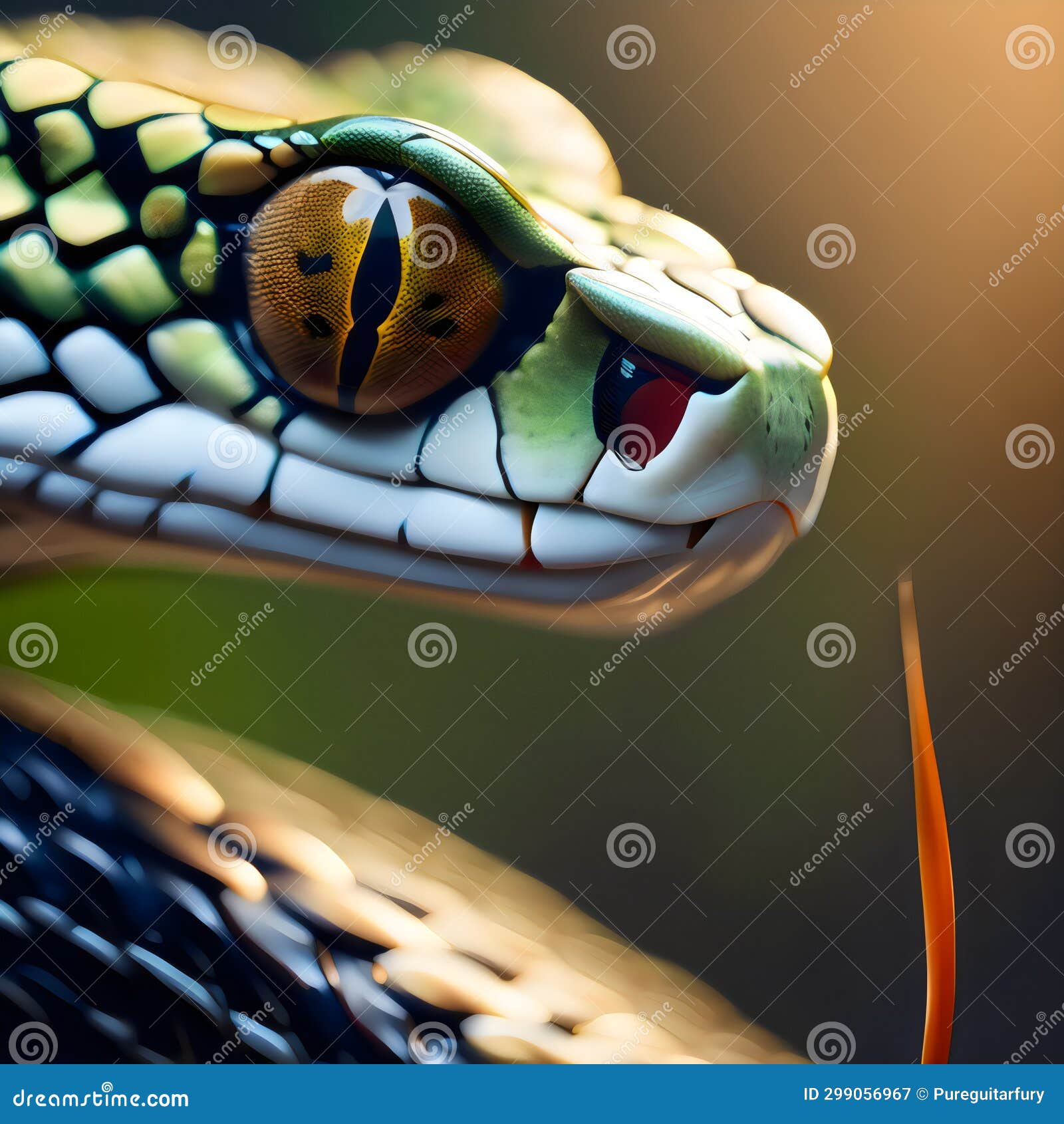 Snake Eye stock illustration. Illustration of painting - 299056967