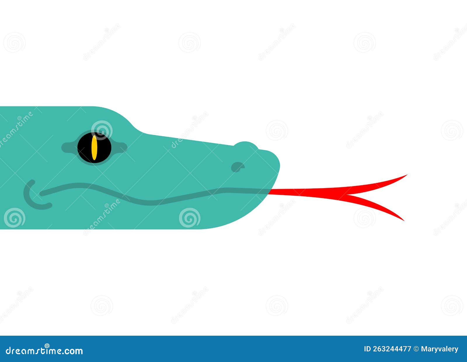 Snake Face Isolated. Serpent Muzzle Vector Illustration Stock Vector ...